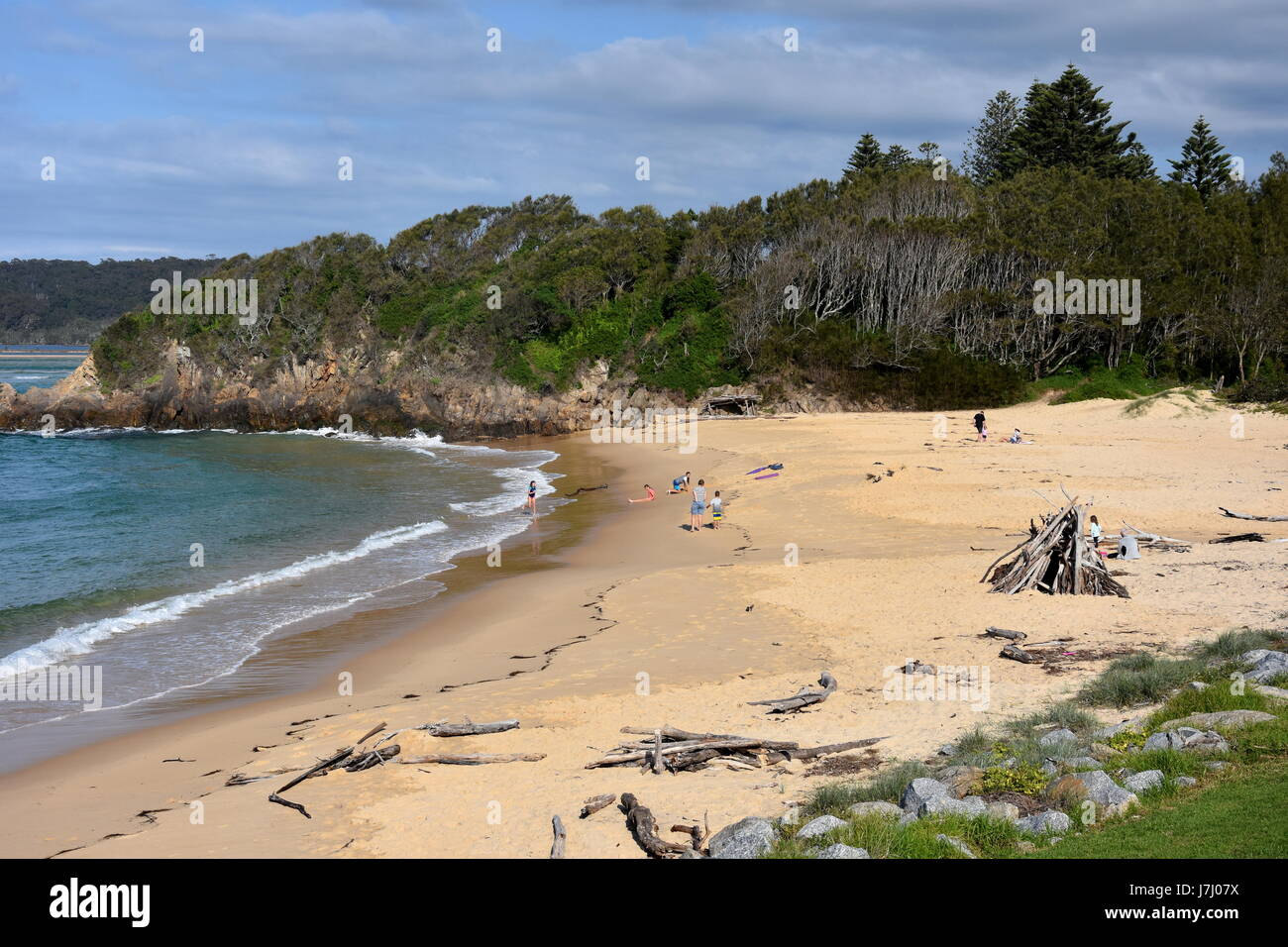 Beach at Tuross Head. Tuross Head is a seaside village on the south ...