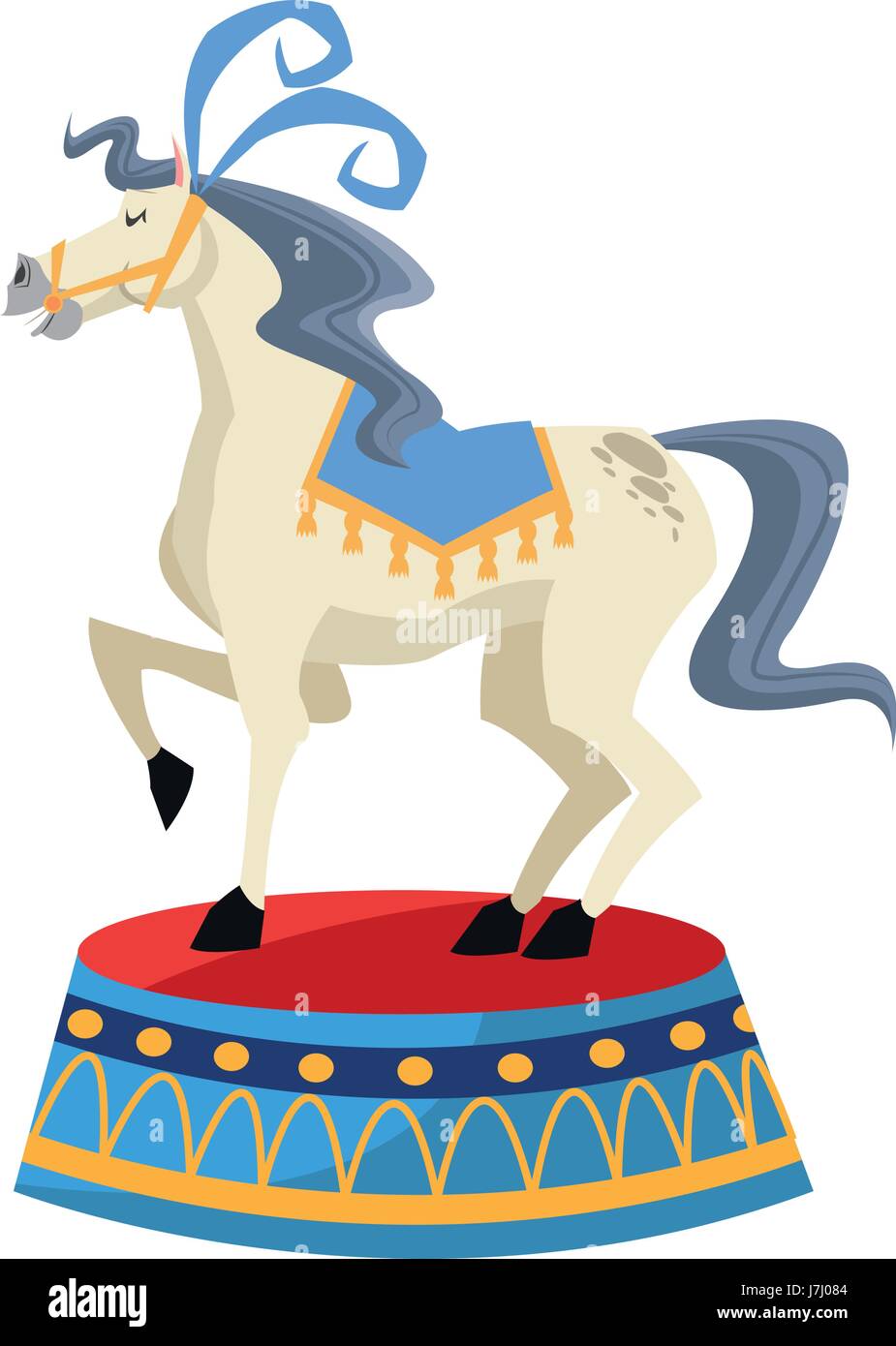 horse circus animal character image Stock Vector Image & Art - Alamy