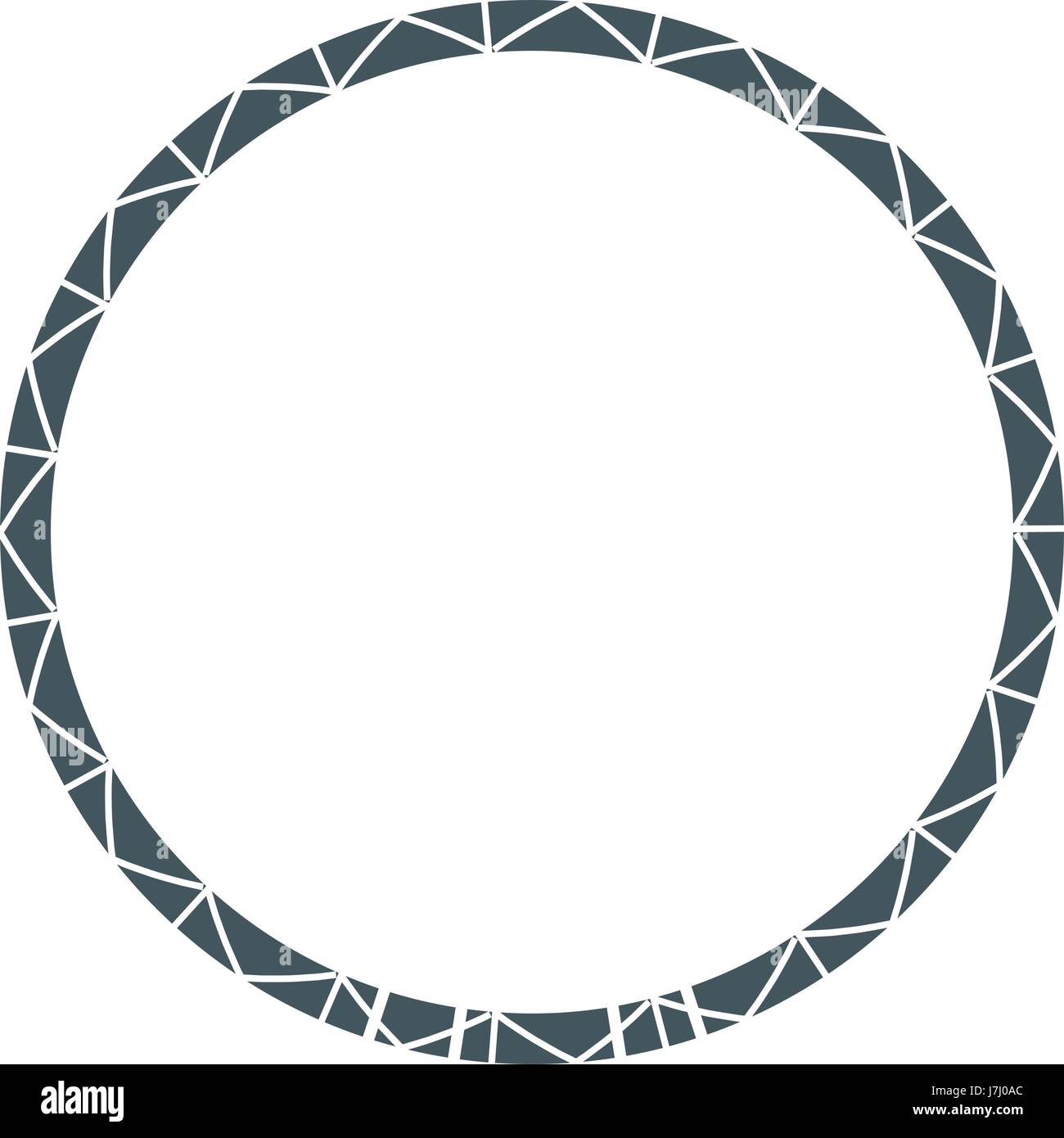 frame round decoration geometric desing image Stock Vector Image & Art ...