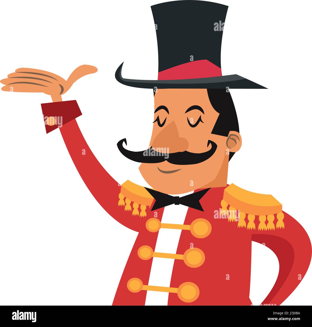 cartoon host man circus festival Stock Vector Image & Art - Alamy