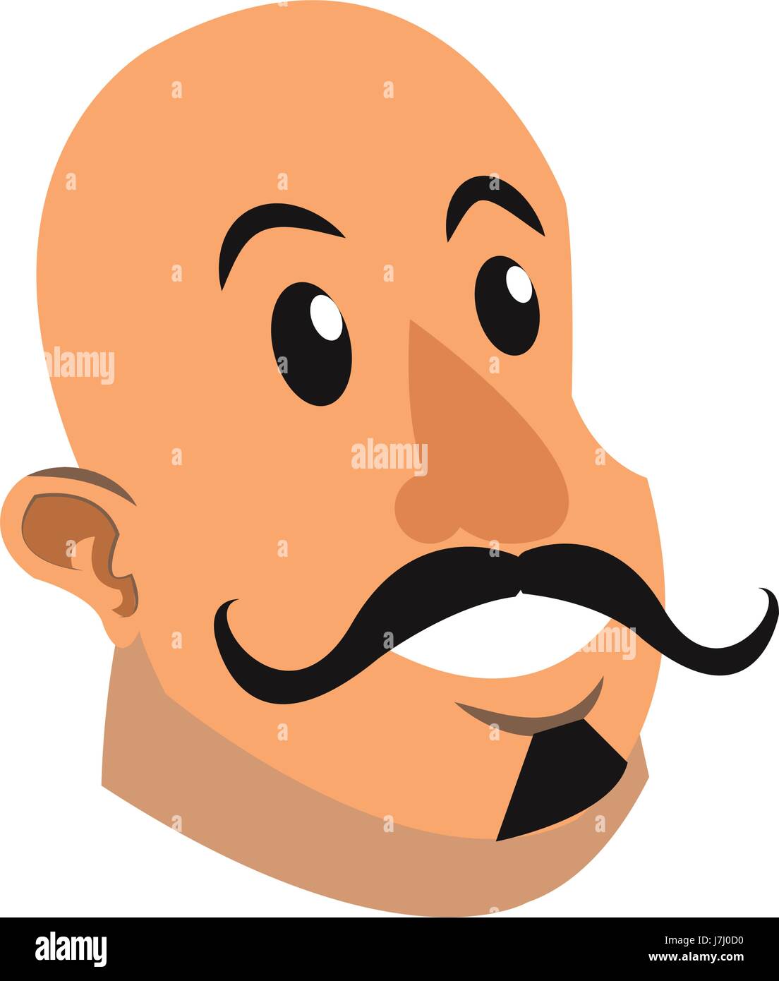 Strong bald man Stock Vector Images - Alamy