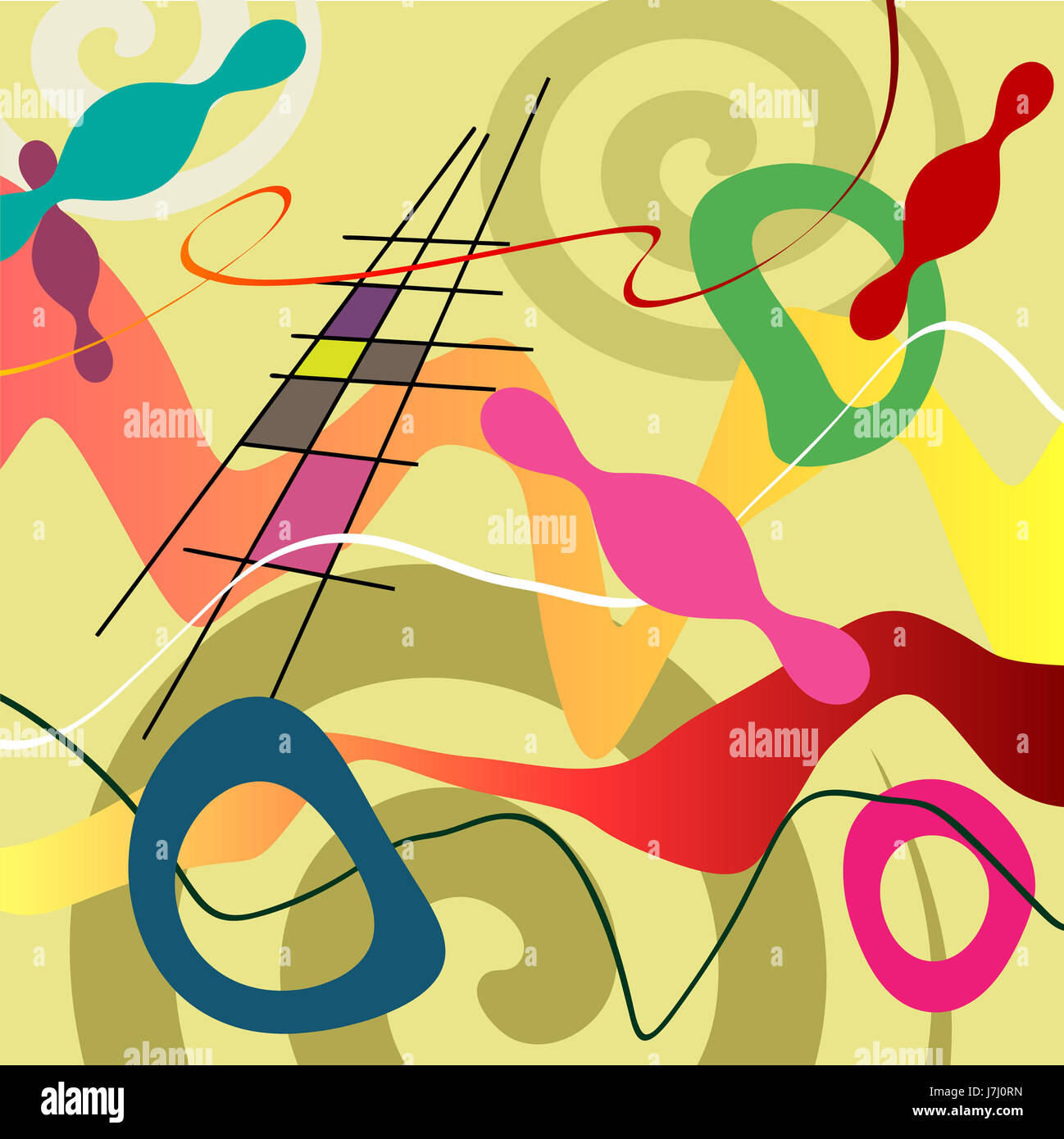 abstract surreal backdrop background art graphic illustration shape ...