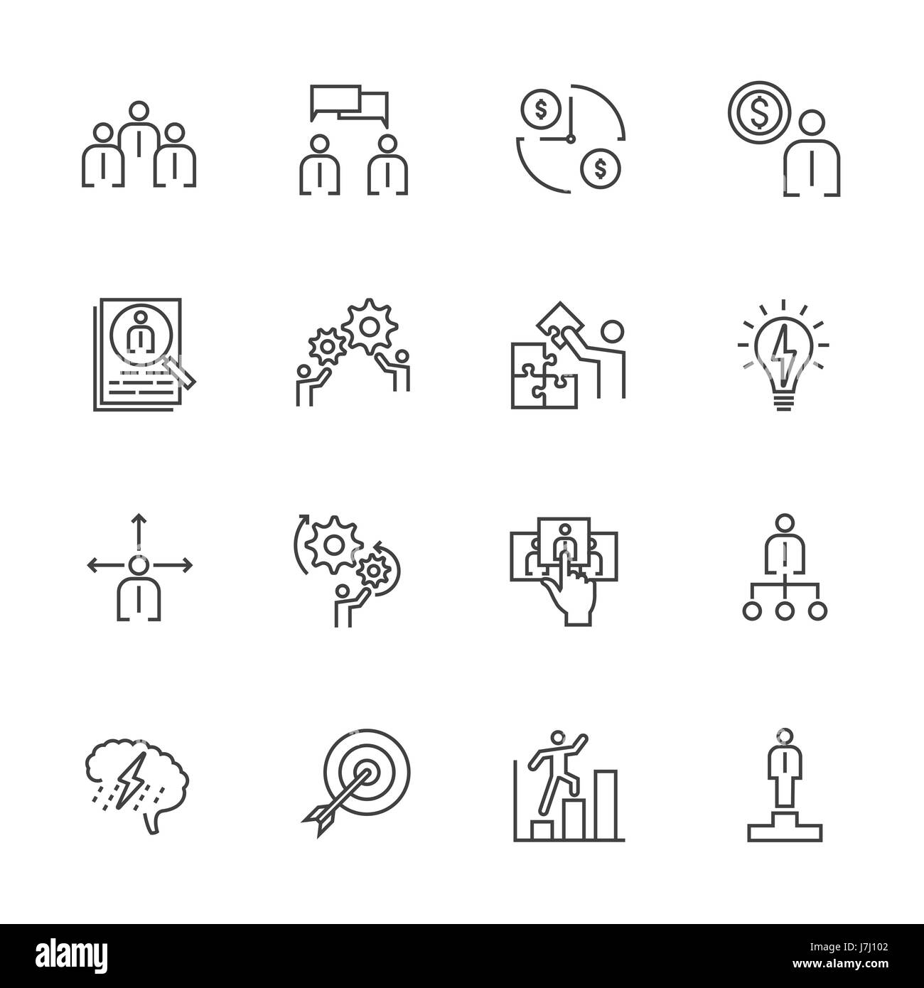 Business Icons Set, Team building concept Stock Vector Image & Art - Alamy