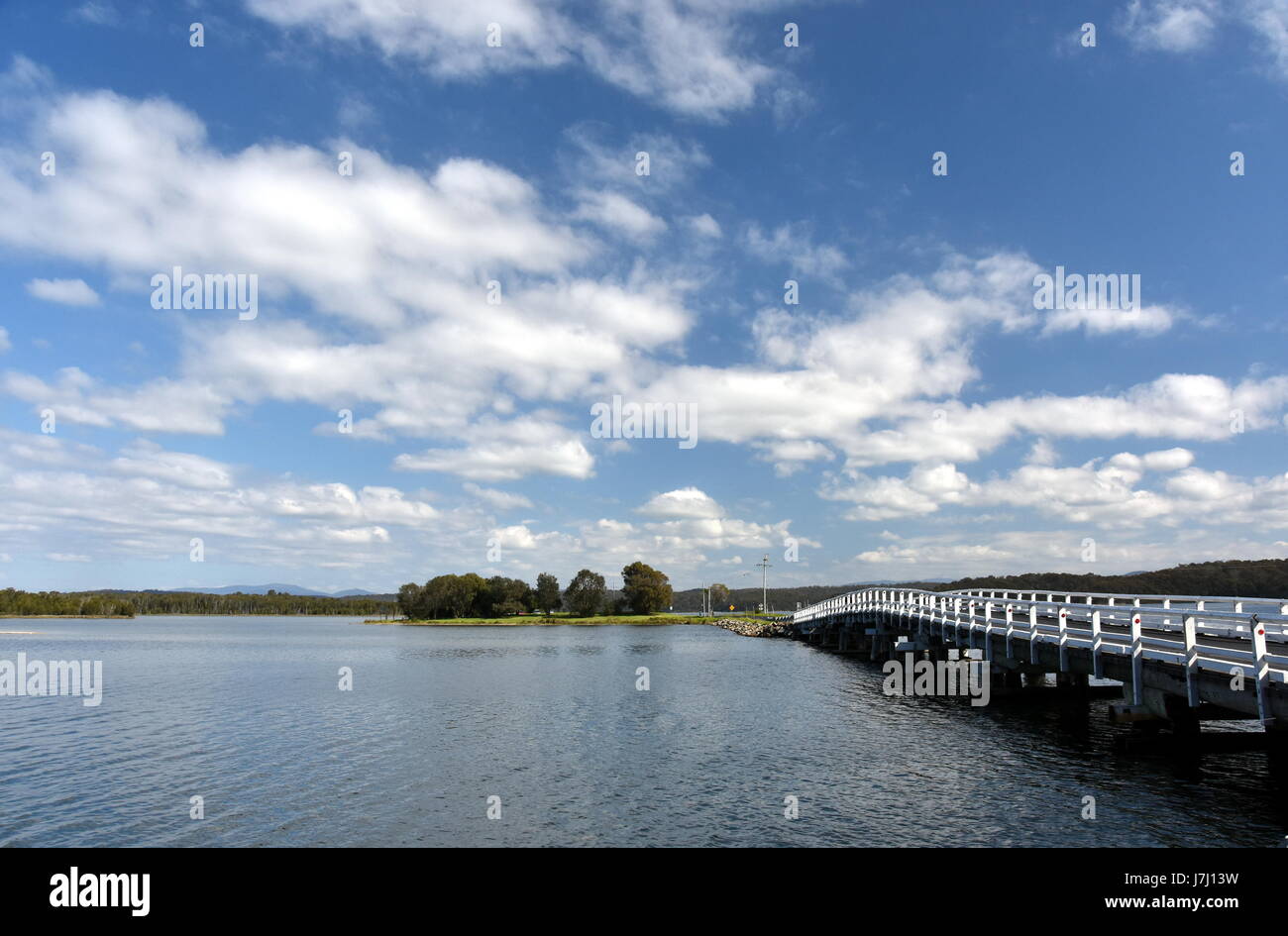 Bridge across Wallaga Lake. The famous and spiritual area of Wallaga ...