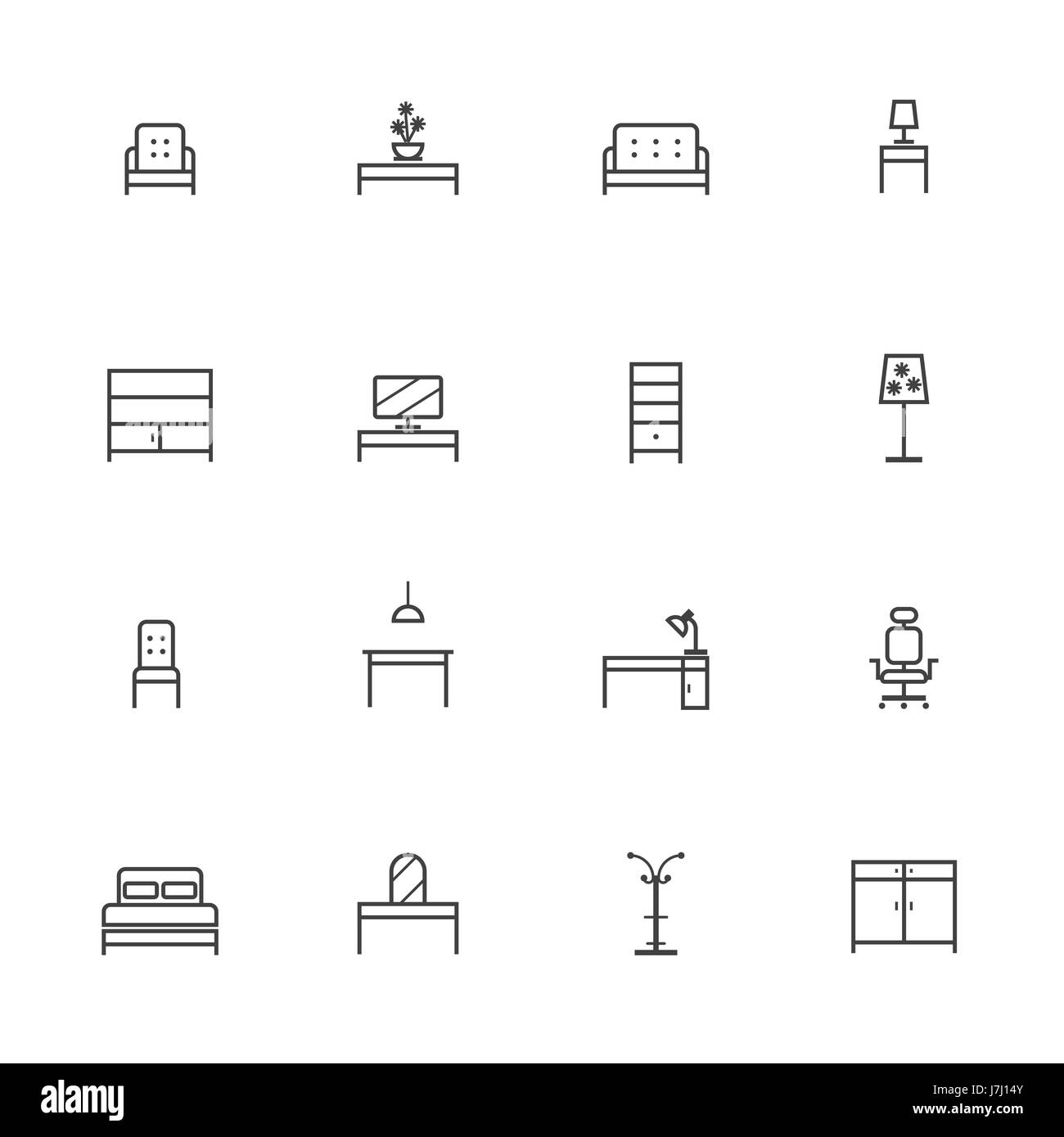 Home library chair lamp Cut Out Stock Images & Pictures - Alamy