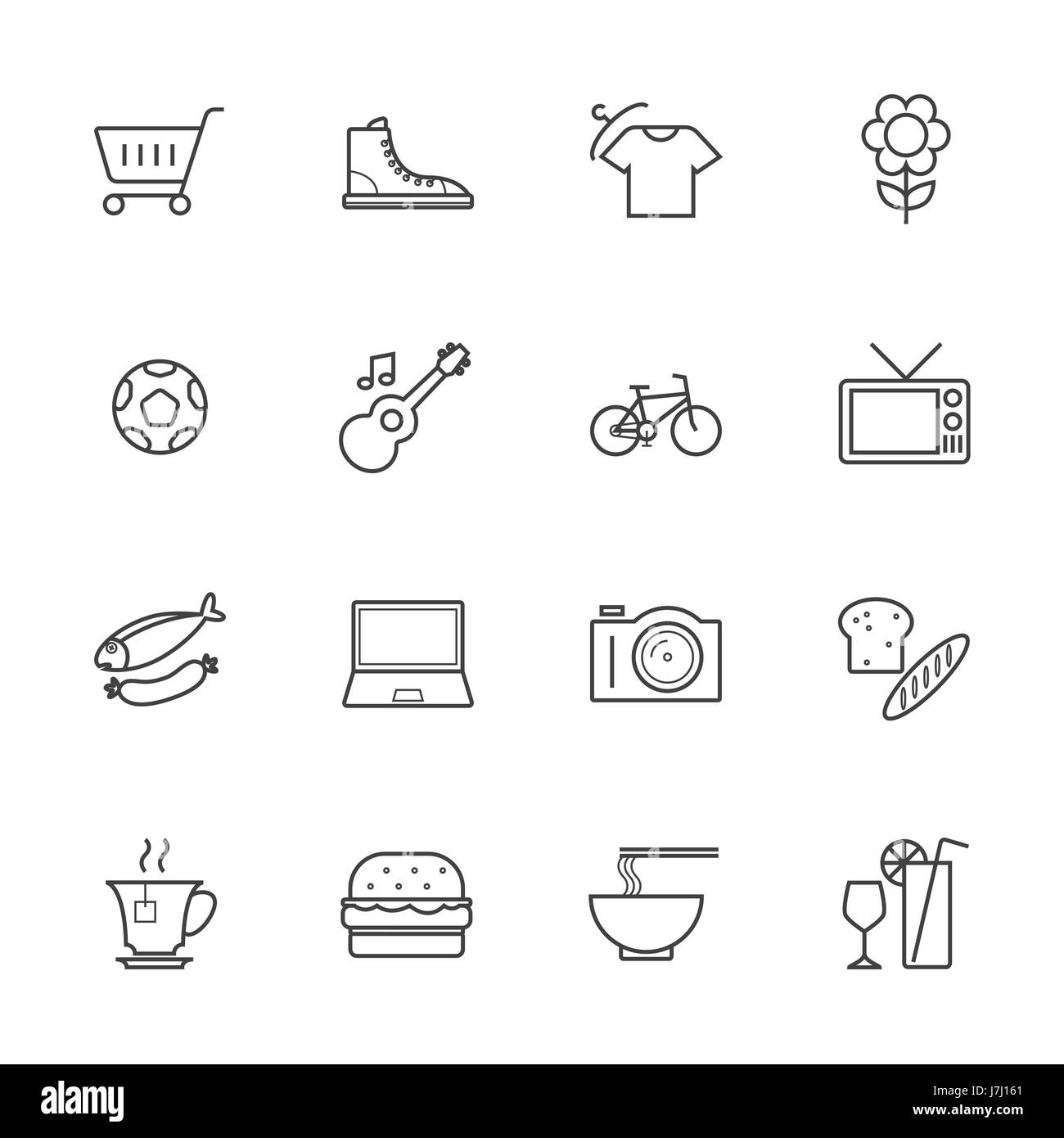 Credit products line icon Stock Vector Images - Alamy