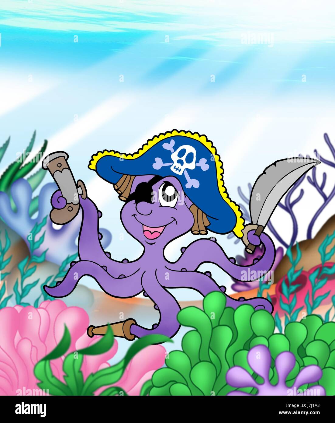 animal pirates octopus pirate buccaneer danger laugh laughs laughing ...