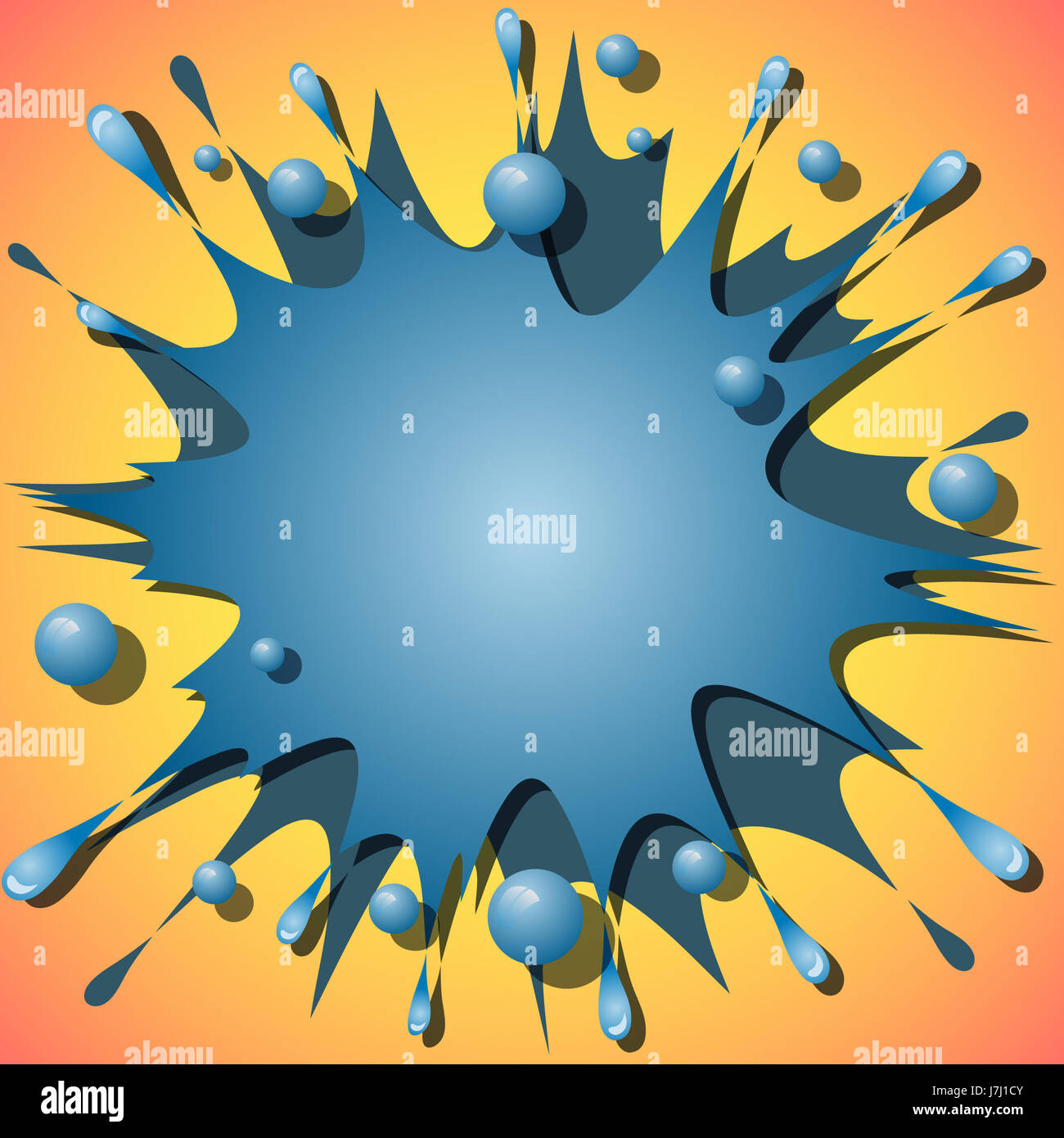 splash colour bubbles illustration paint abstract burst cartoon vector ...