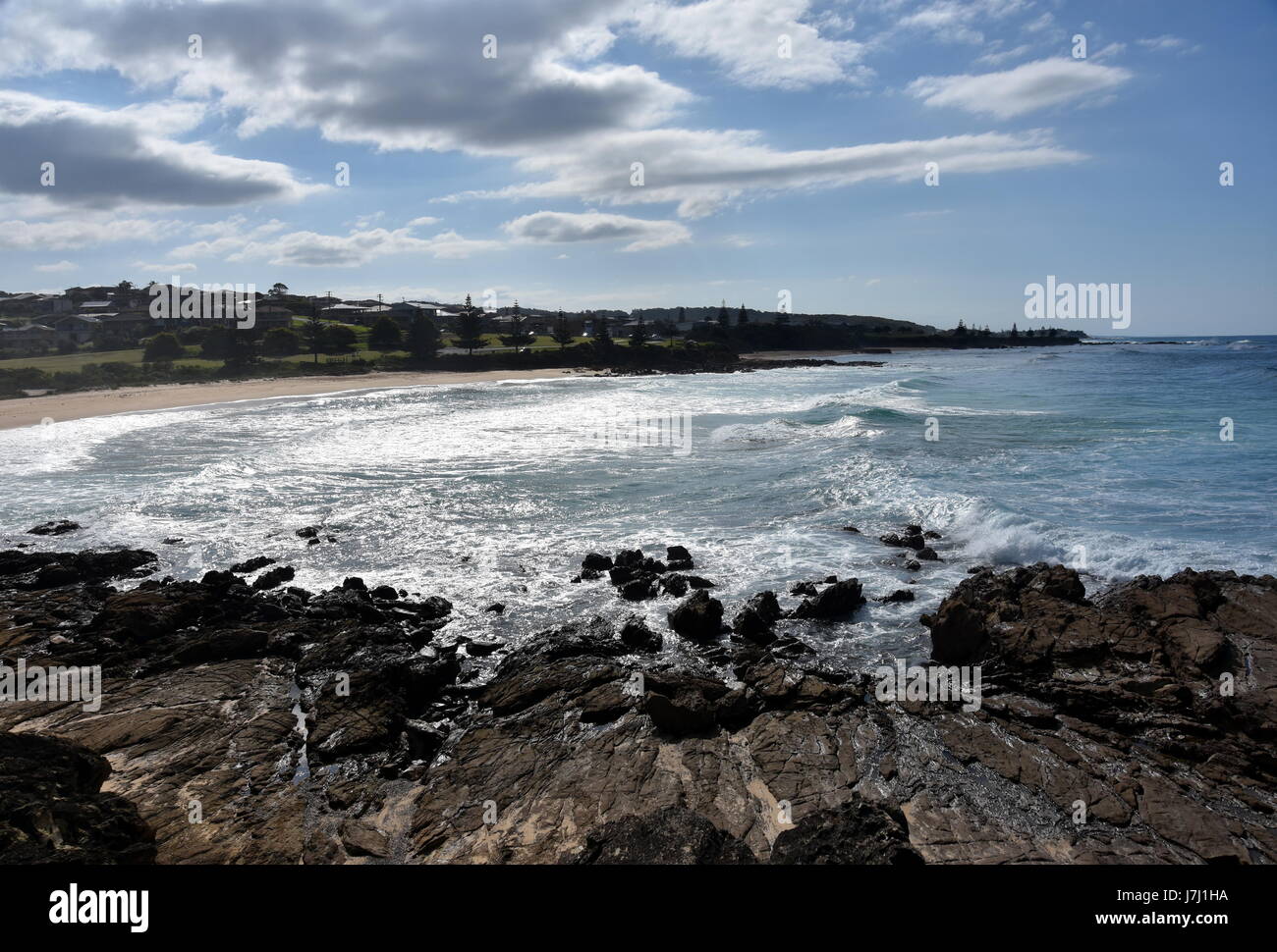 View from Kianga Point. Kianga is a small town on the South Coast of ...