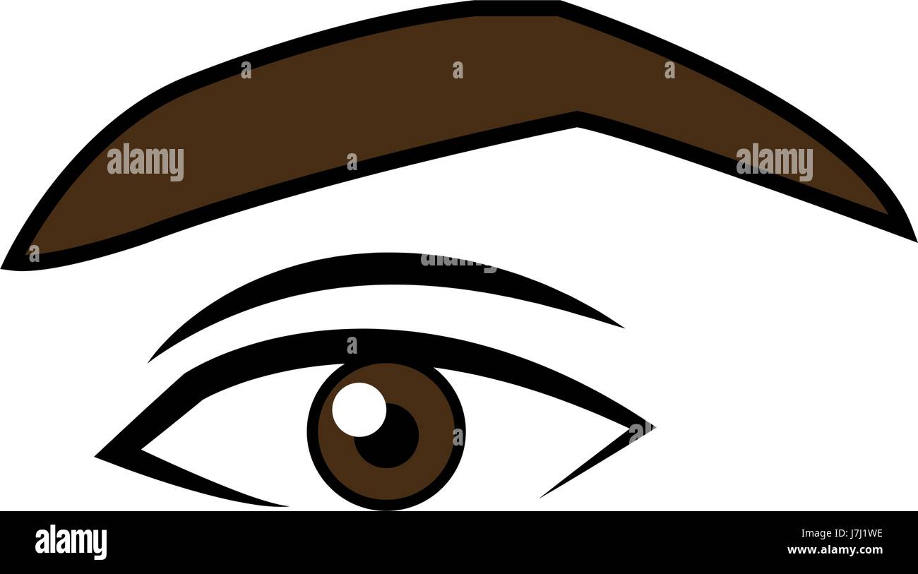 Eyelashes closeup Stock Vector Images - Alamy