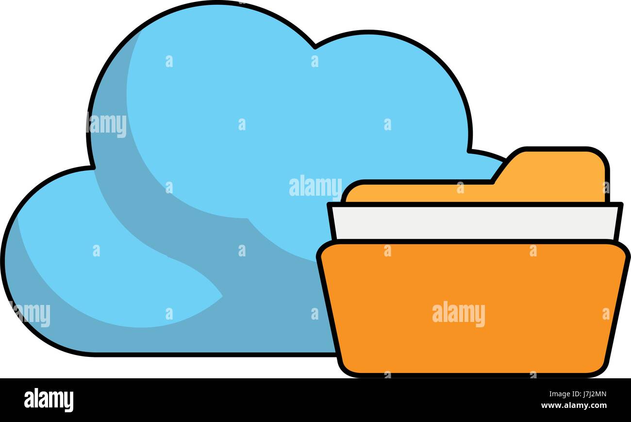 Icon document archiving Cut Out Stock Images & Pictures - Alamy