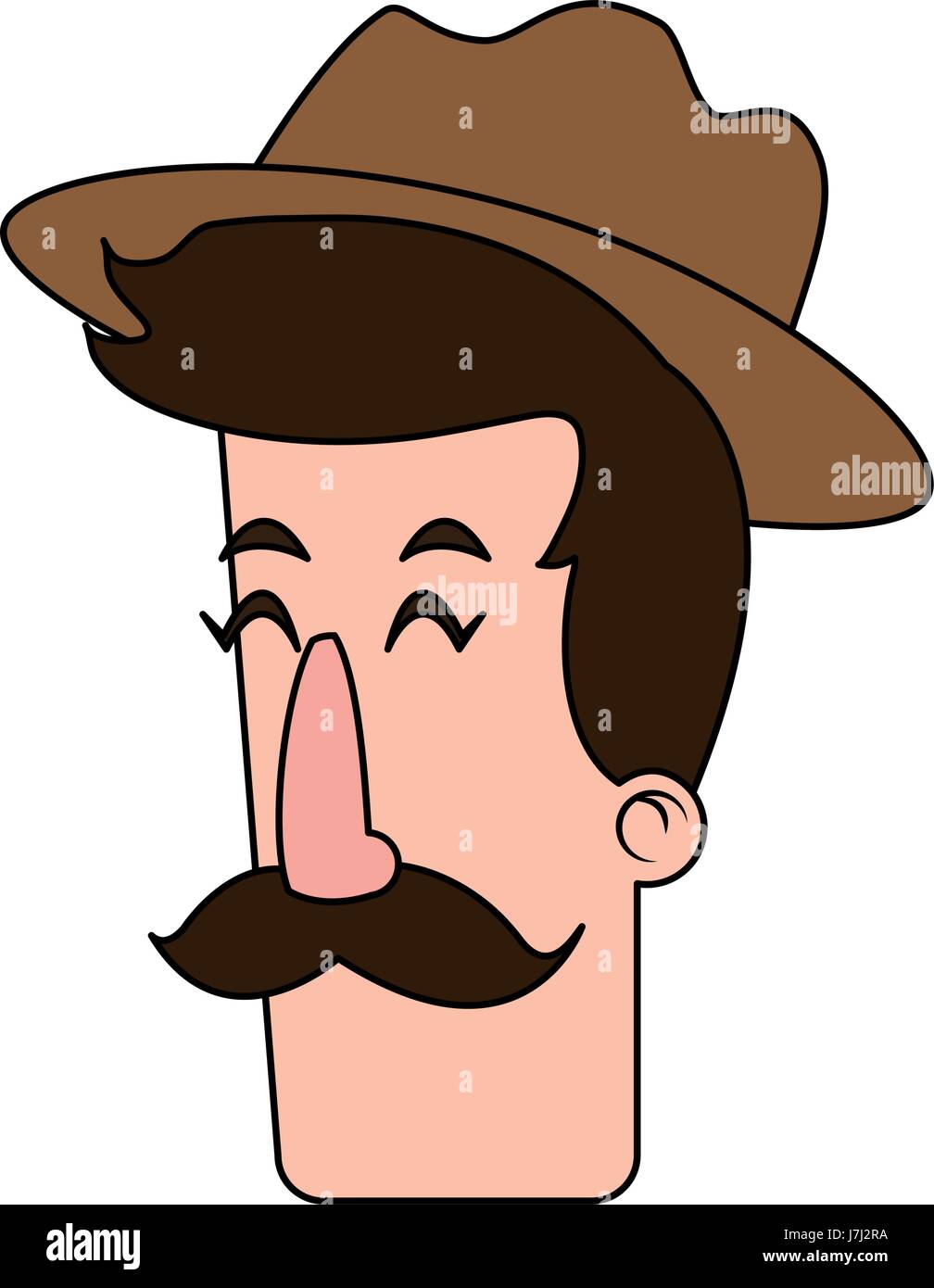 Cartoon man profile Stock Vector Image & Art - Alamy