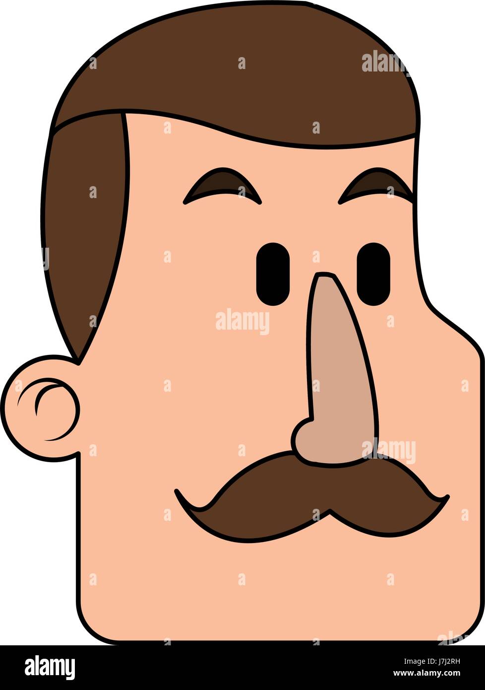 Cartoon man profile Stock Vector Image & Art - Alamy