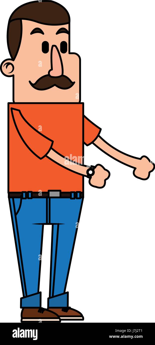 Cartoon man profile Stock Vector Image & Art - Alamy