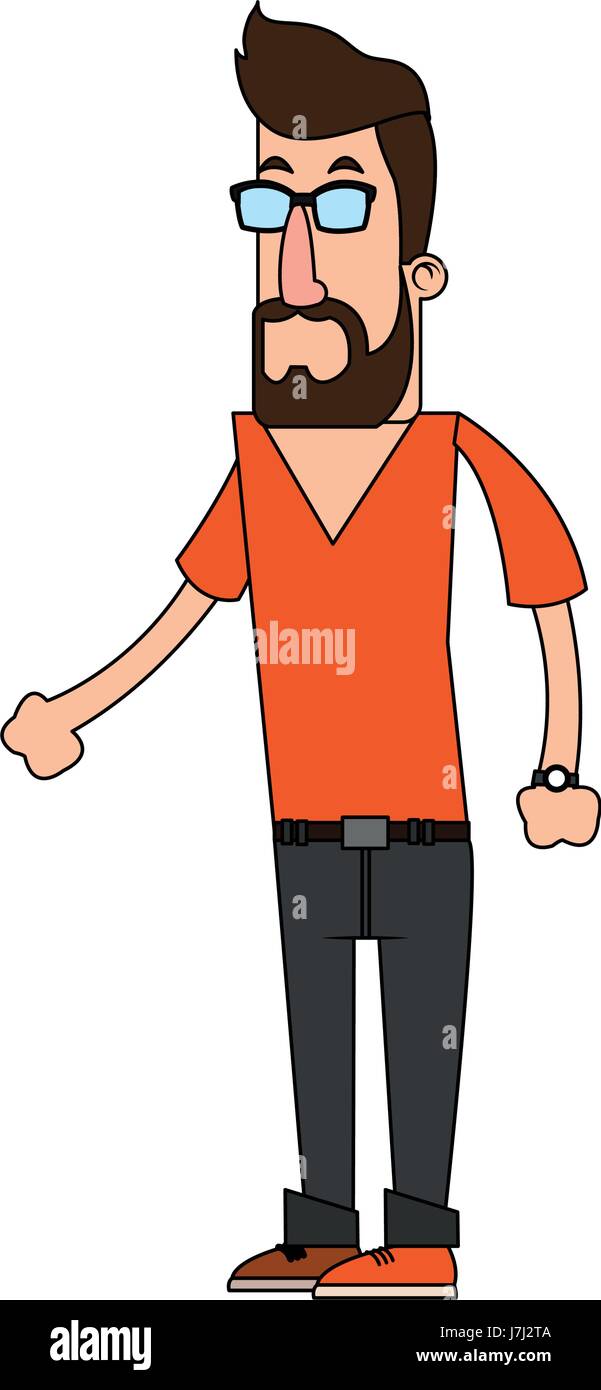 Cartoon man profile Stock Vector Image & Art - Alamy