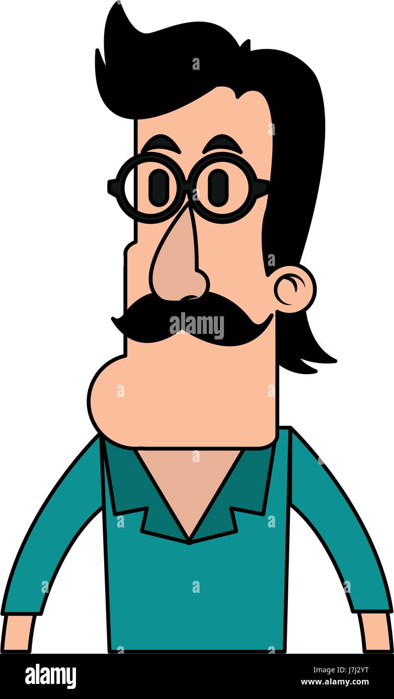 Cartoon man profile Stock Vector Image & Art - Alamy