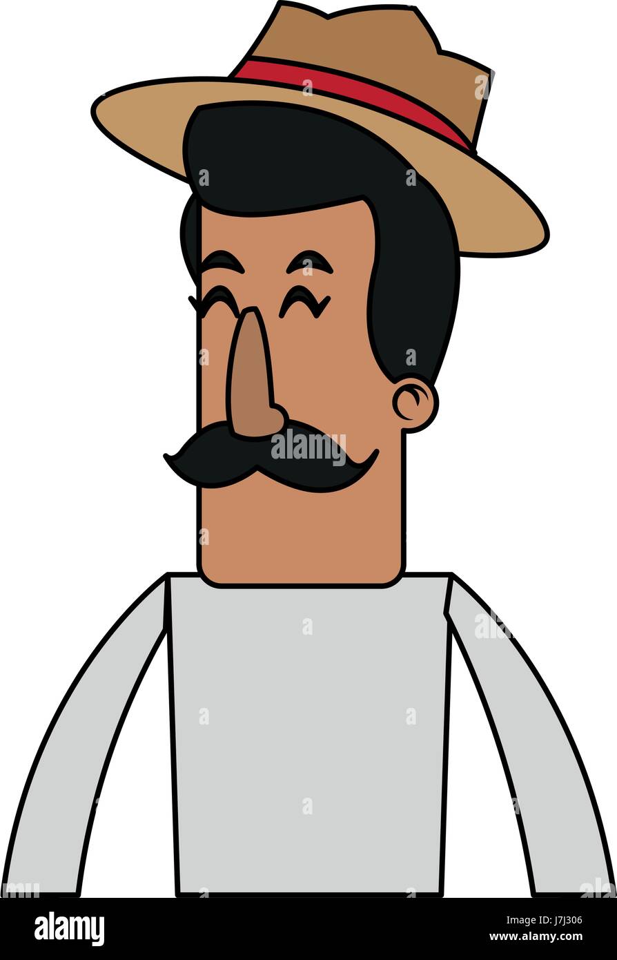 Cartoon man profile Stock Vector Image & Art - Alamy