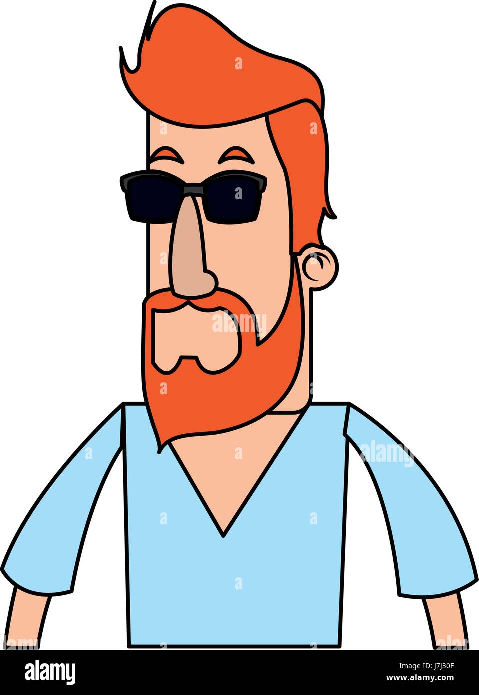 Cartoon man profile Stock Vector Image & Art - Alamy