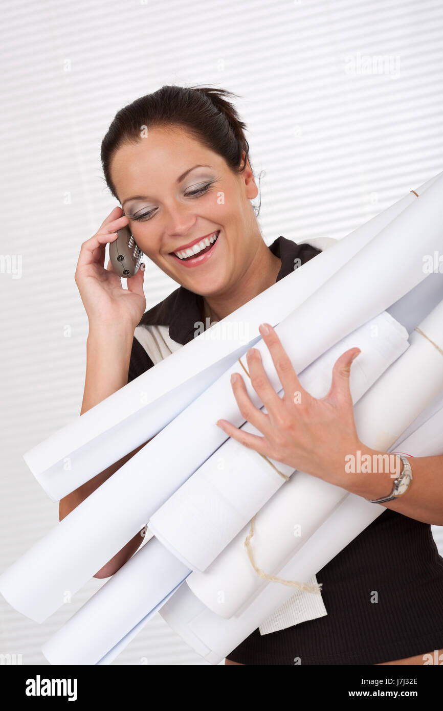 woman office successful succesful female professional architect ...