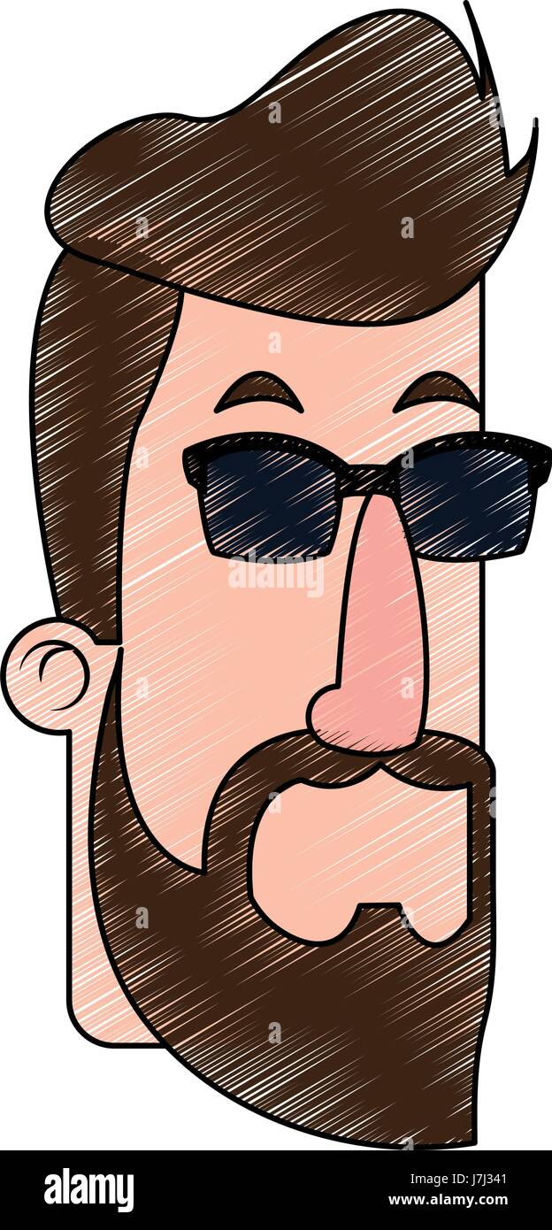 scribble man profile Stock Vector Image & Art - Alamy