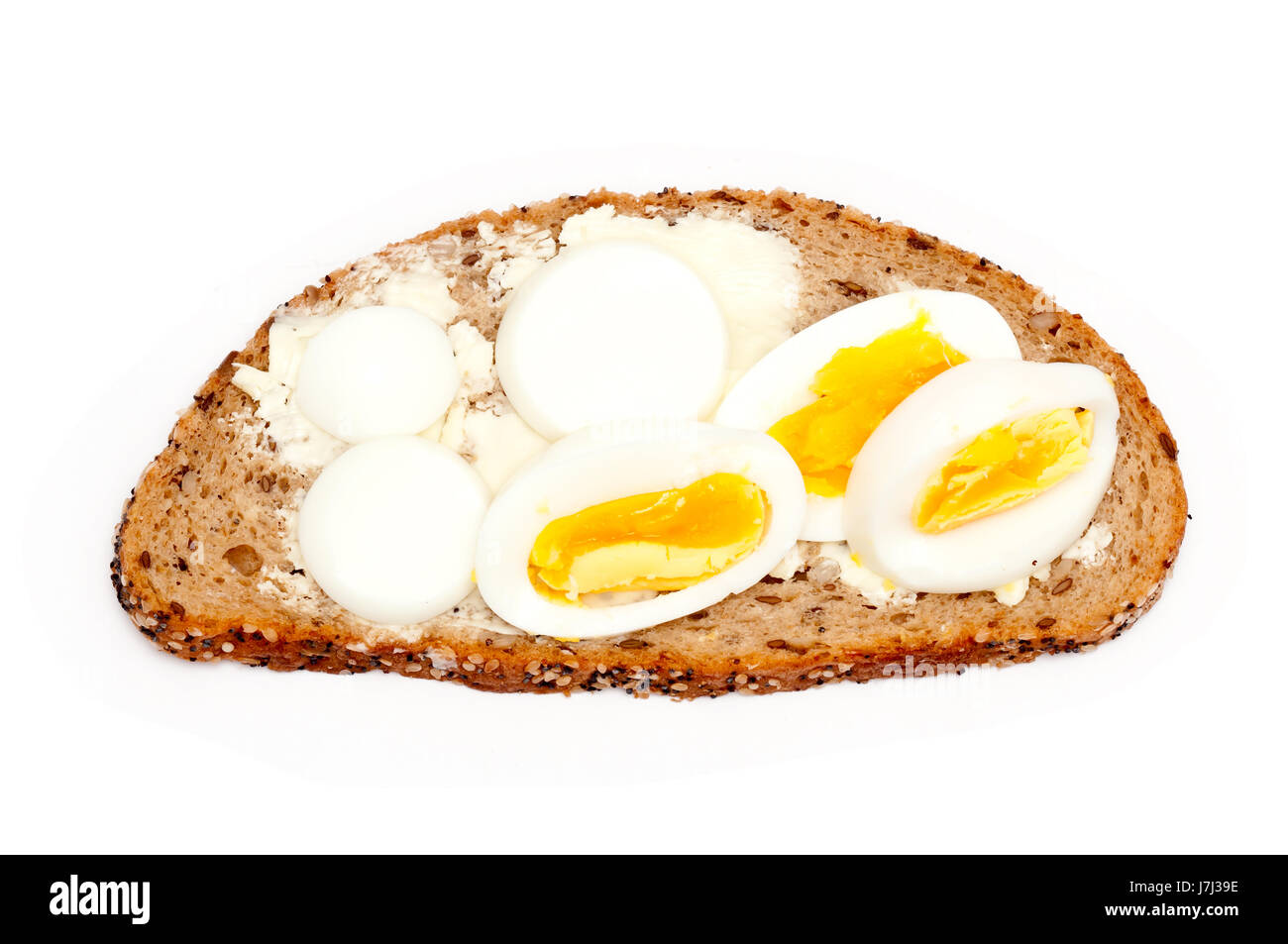 food aliment bread disc egg eggs butter food aliment bread closeup ...