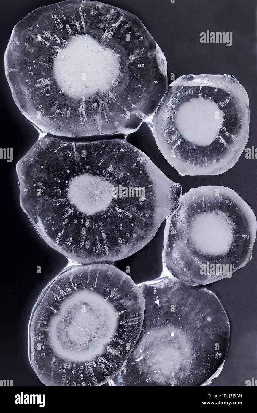 Cross Section of Hailstones from Severe Summer Storm – Showing Internal ...