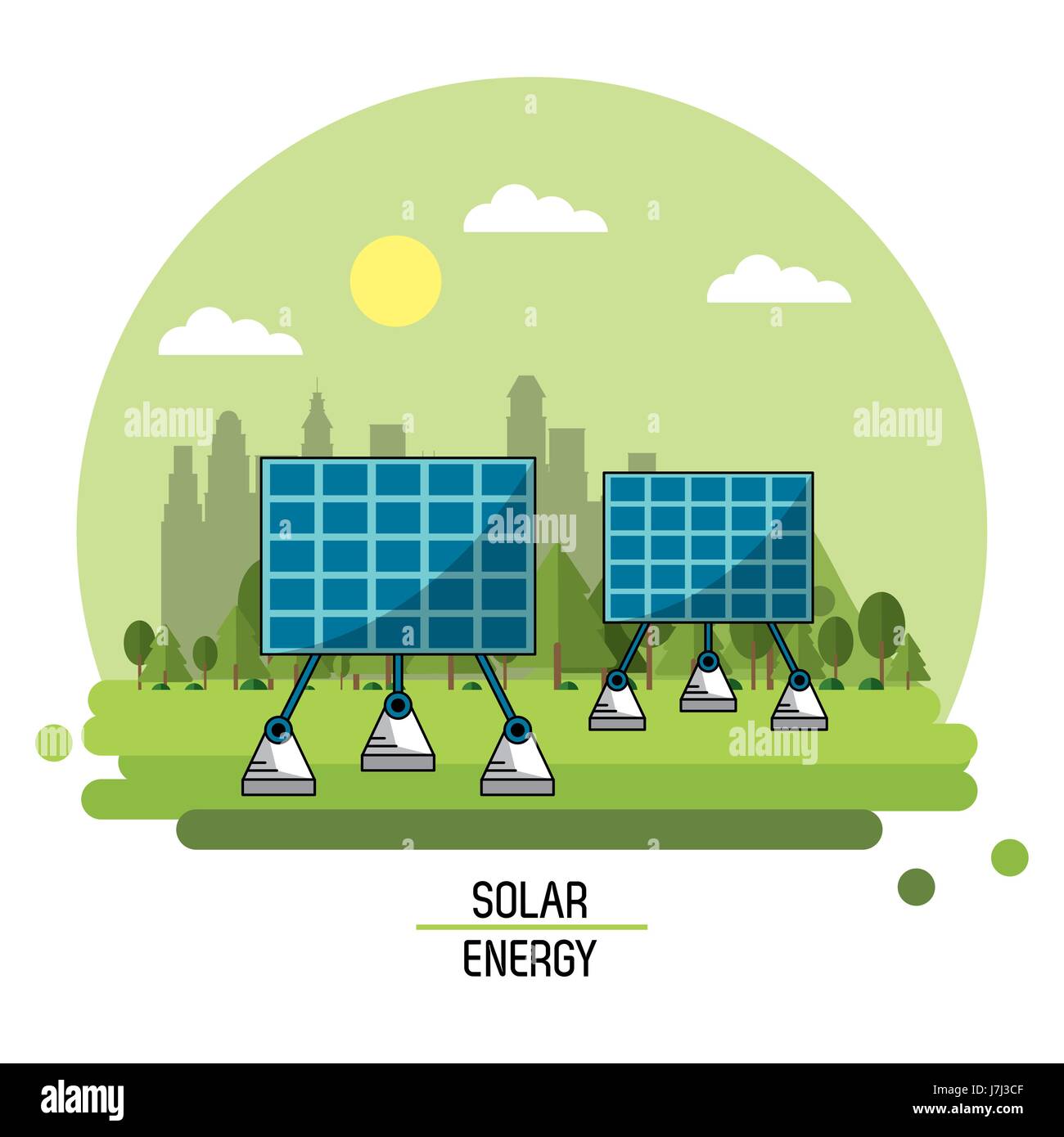 Solar light panels installation Cut Out Stock Images & Pictures - Alamy