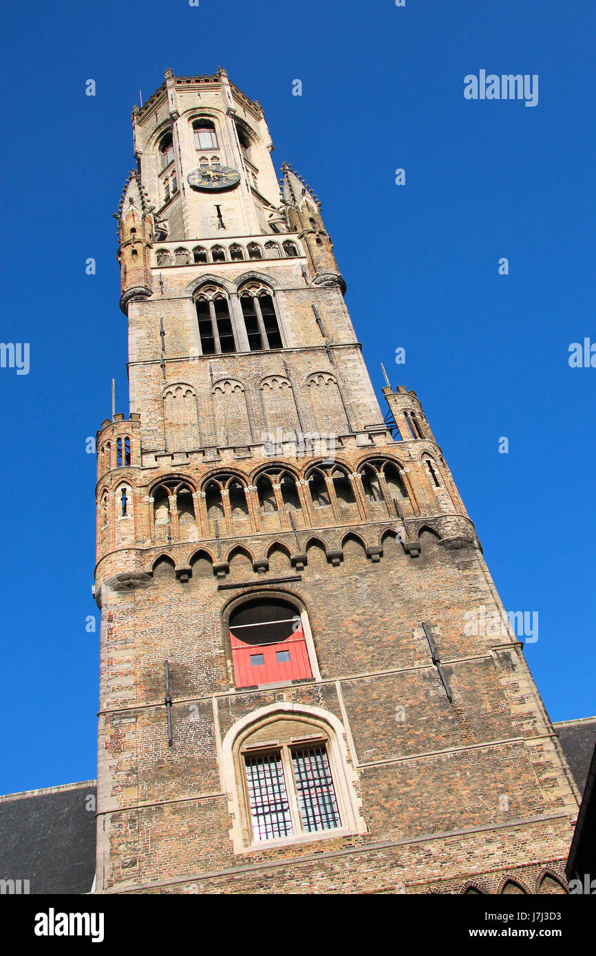 tower historical belgium world cultural heritage flanders bruges ...