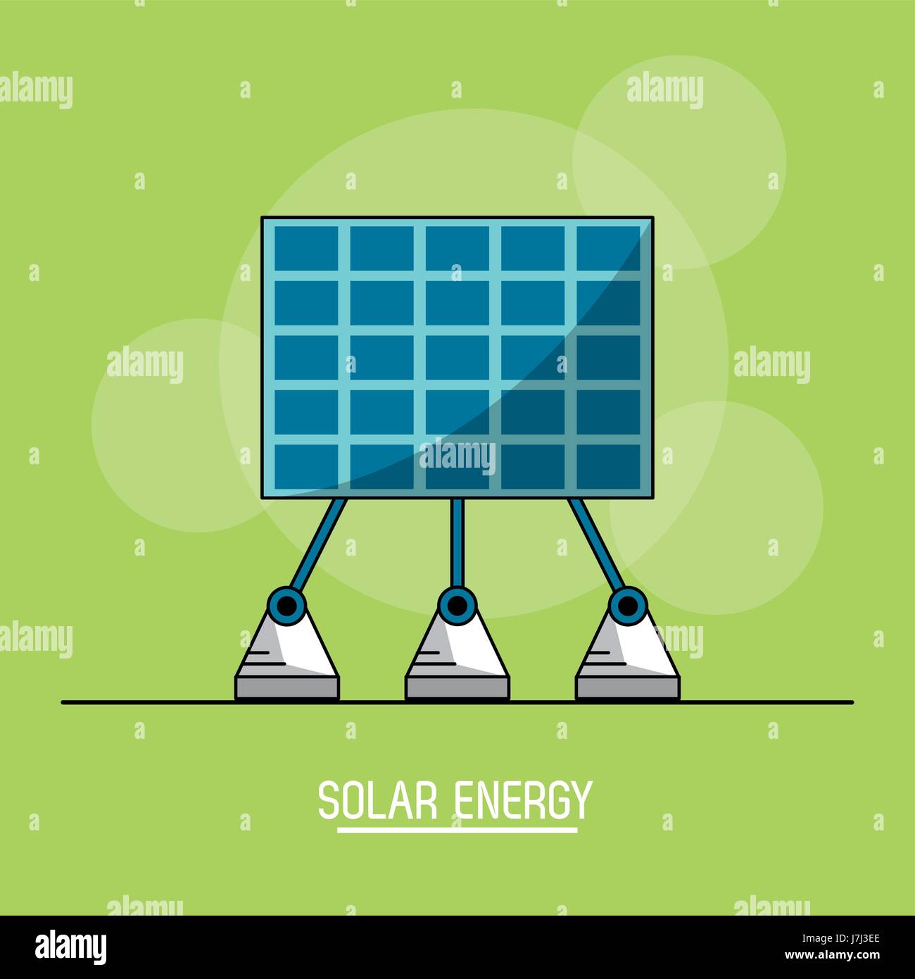 green color background with bubbles of solar energy panel Stock Vector ...