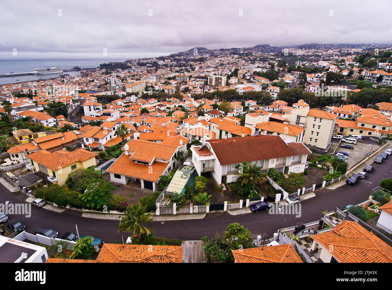 houses terraces portugal madeira scenery countryside nature traveling ...