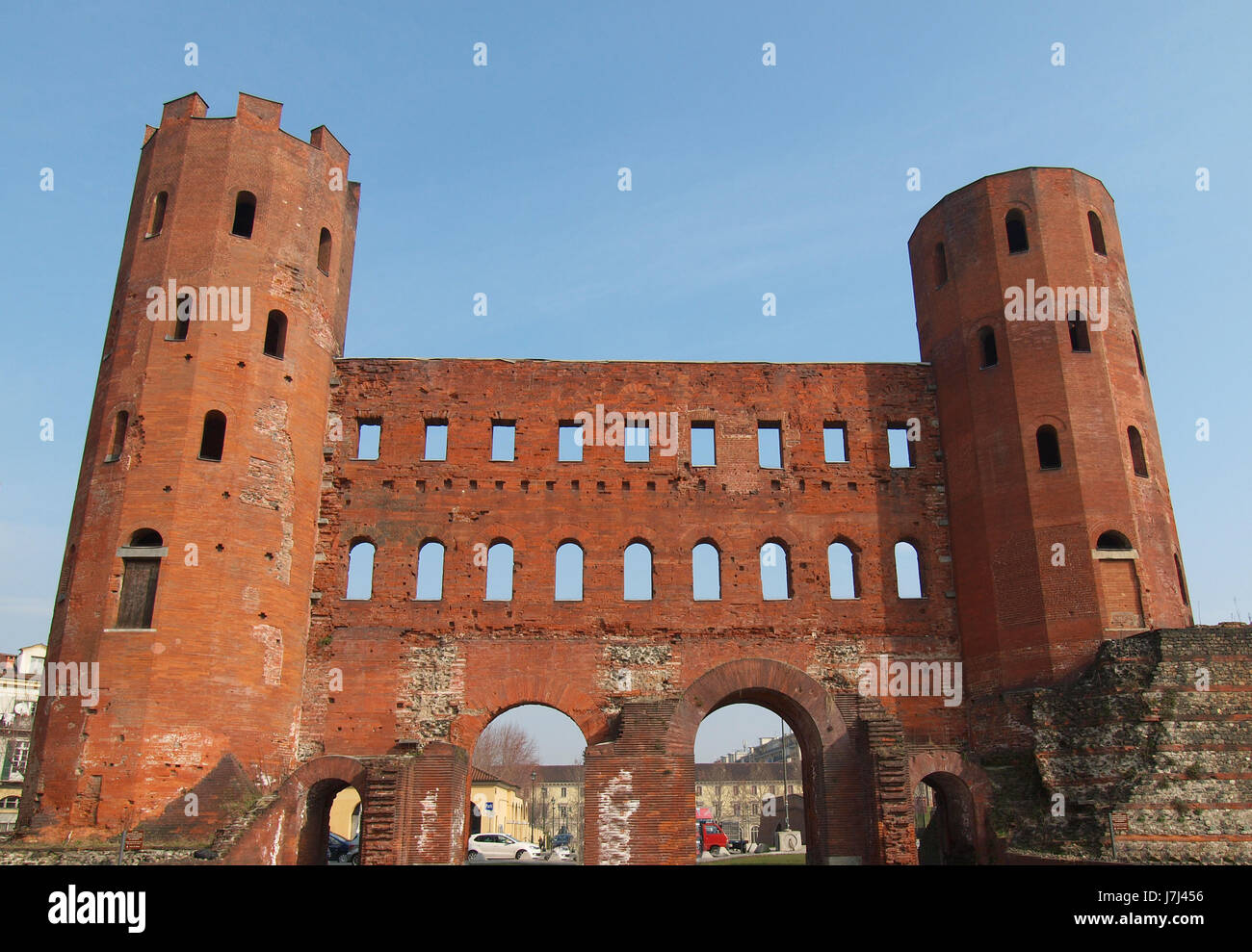 towers roman gates ancient city town monument goal passage gate ...
