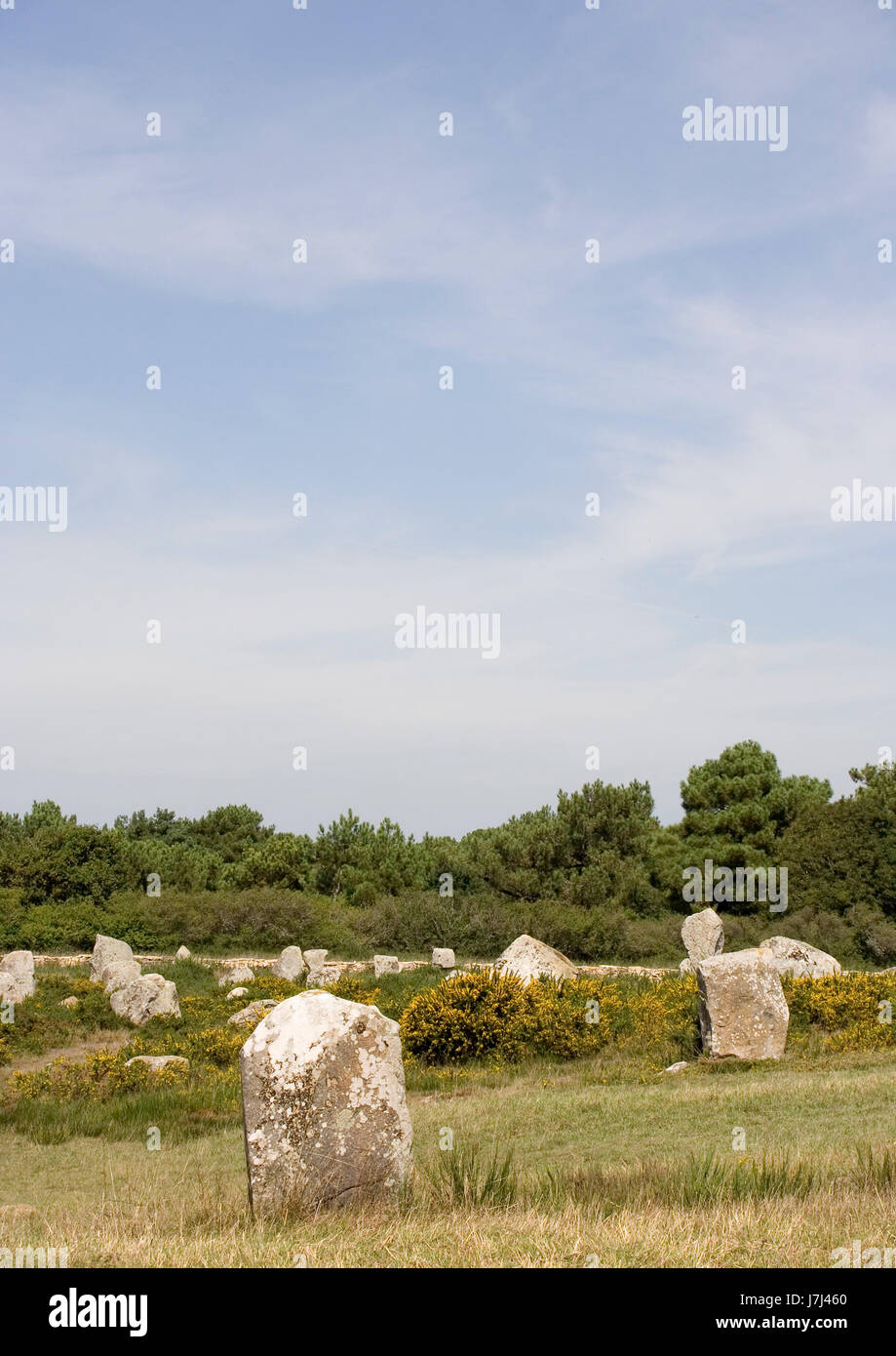 alignments of carnac Stock Photo - Alamy