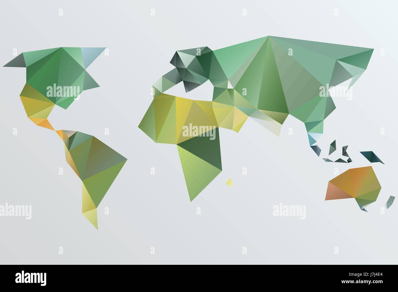 Vector World Globe Triangular Map High Resolution Stock Photography and ...