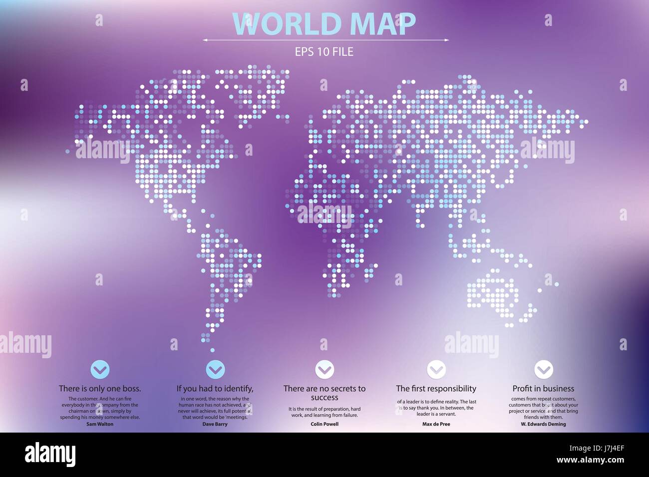 Dotted world map vector illustration. Business concept about world map ...