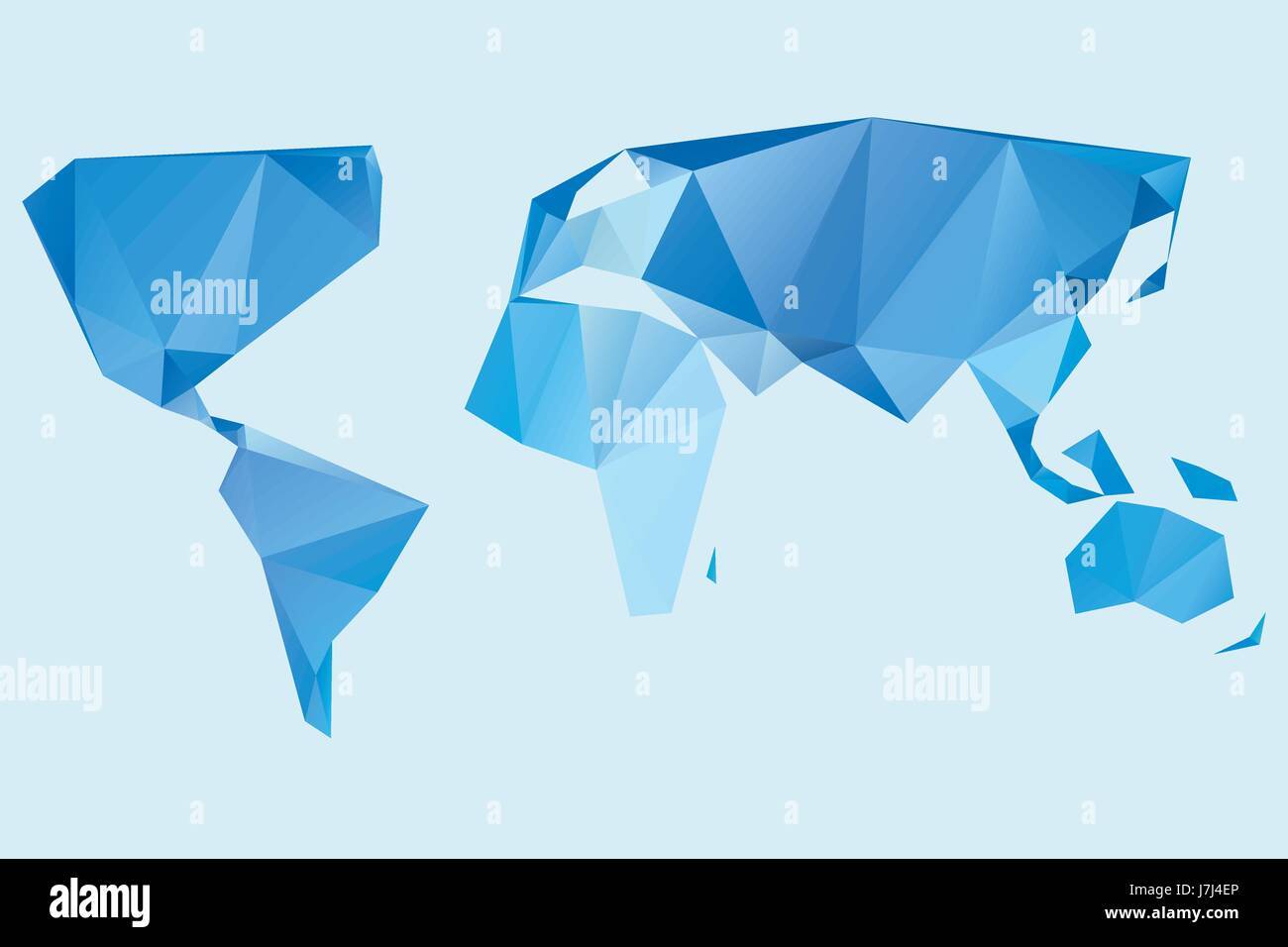Triangular world map hi-res stock photography and images - Alamy