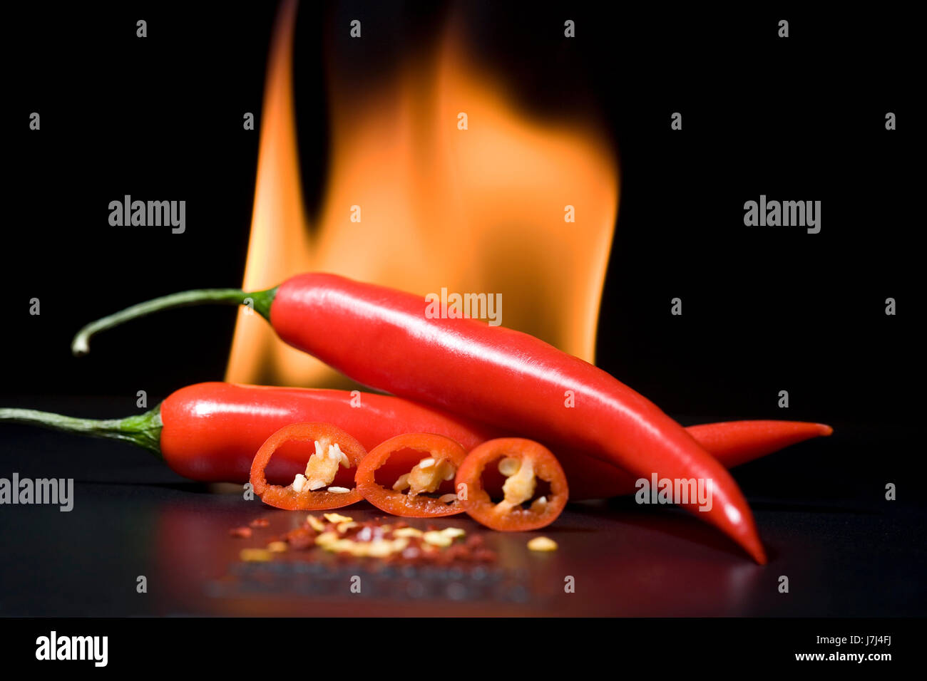 fire conflagration fiery flame pepperoni chilli chili food aliment ...