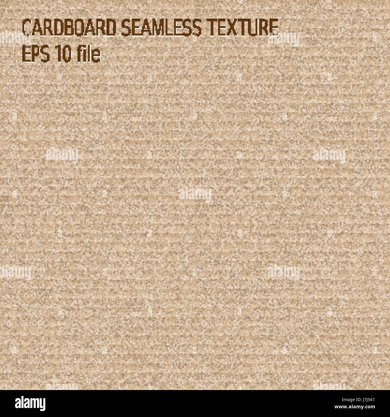 Cardboard seamless pattern - endless background with brown carton Stock ...