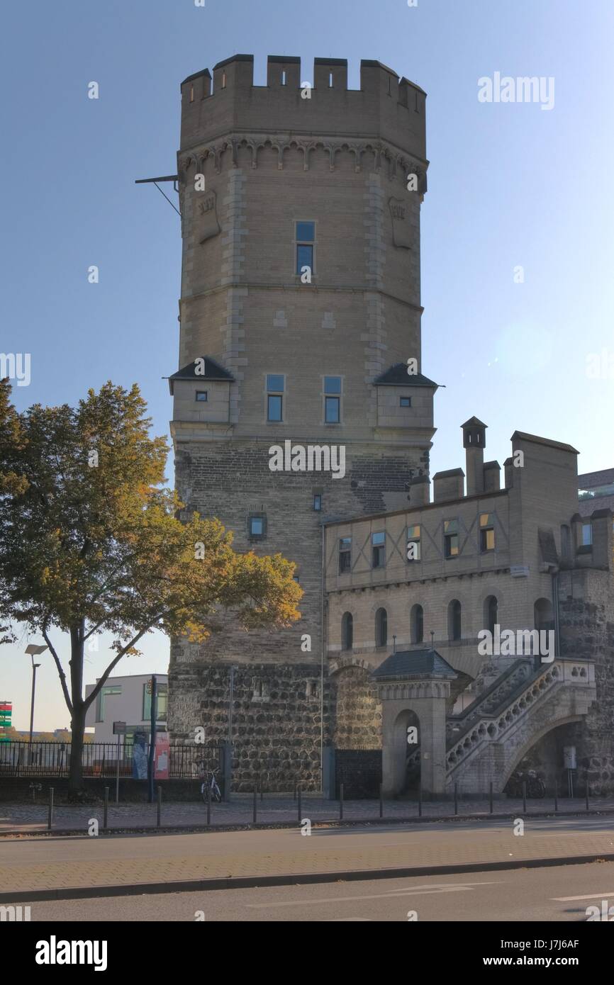 historical cologne city wall watchtower medieval tower historical city ...
