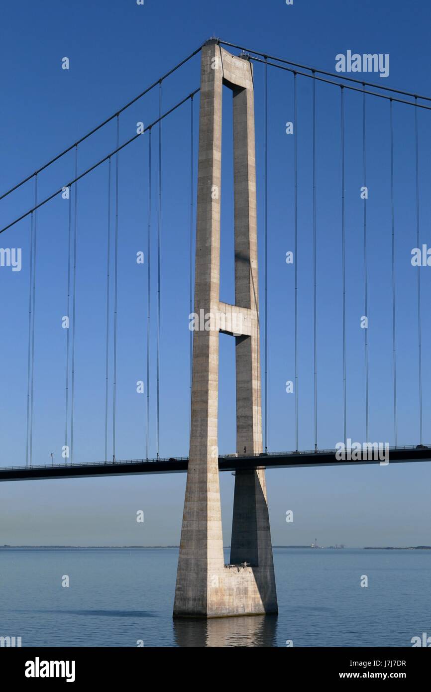 bridge stanchion blue travel horizon bridge summer summerly europe ...