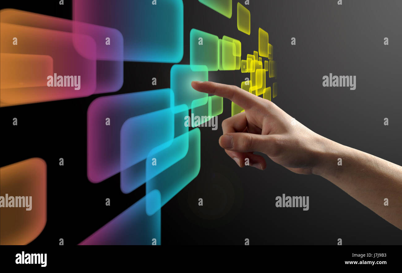 finger connection connectivity interface annexation screen button ...