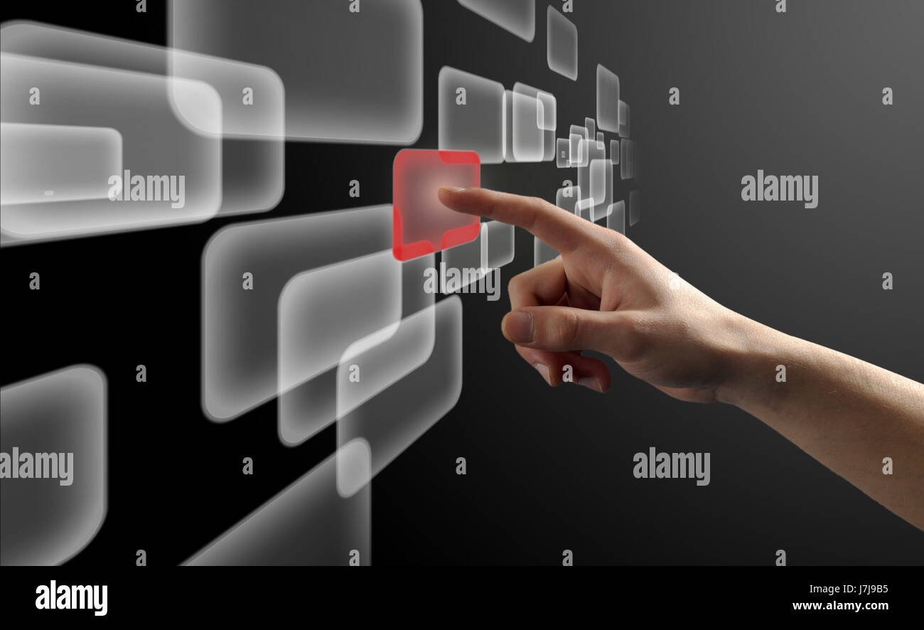 finger connection connectivity interface annexation screen button ...