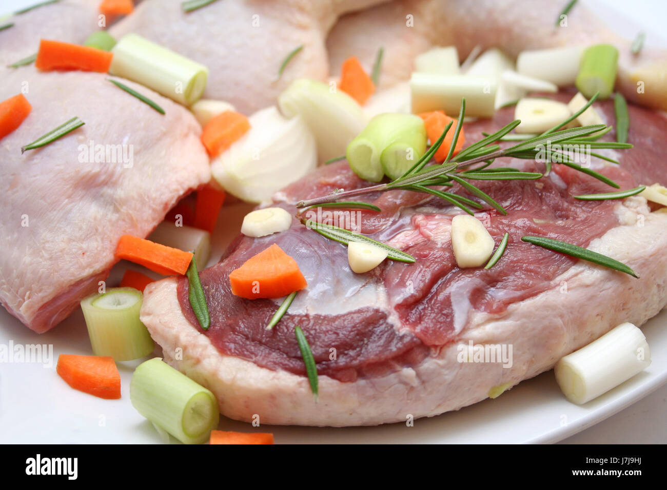 duck poultry chicken healthy meat food aliment boil cooks boiling ...