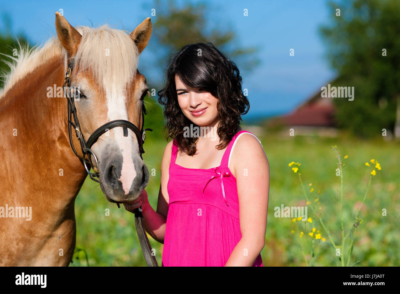 ride horse bridle teenager young younger child horseriding girl girls ...