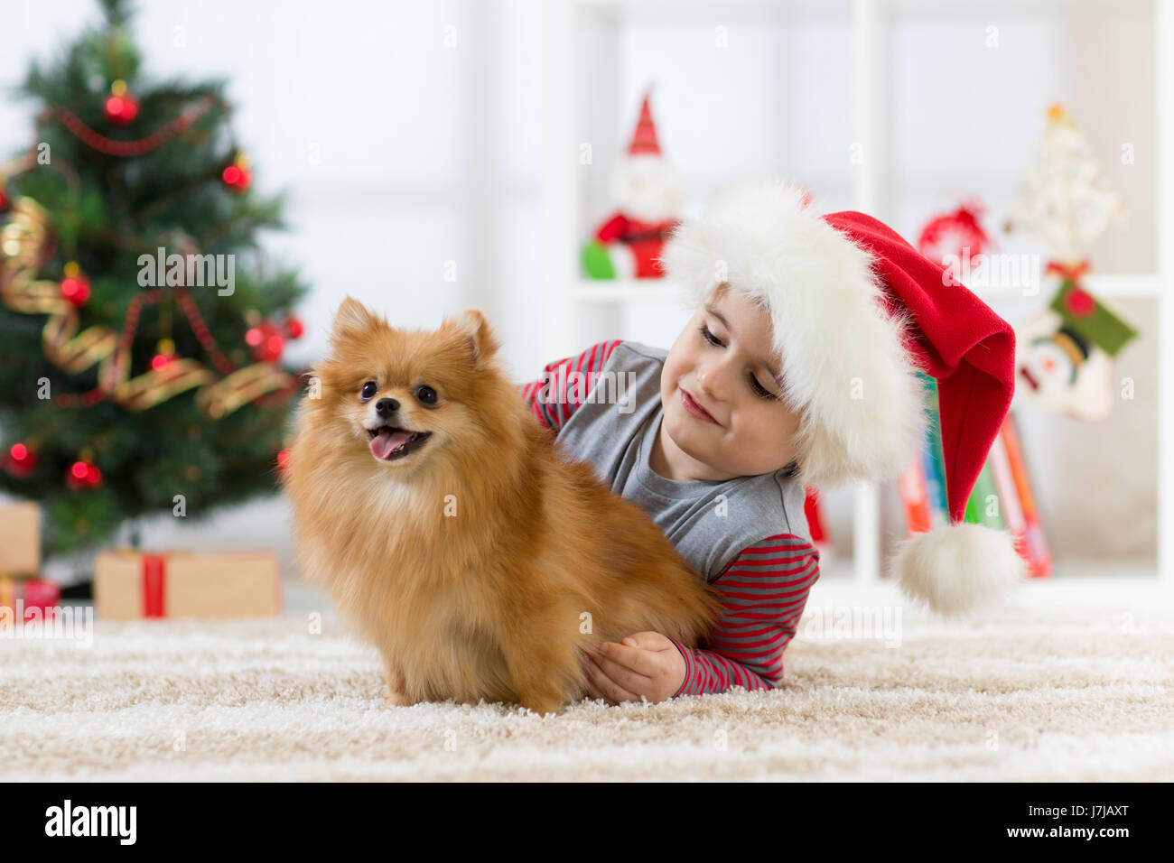 Boy kid dog hi-res stock photography and images - Alamy