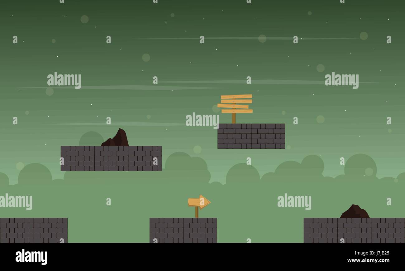 Collection green background scenery for game Stock Vector Image & Art ...