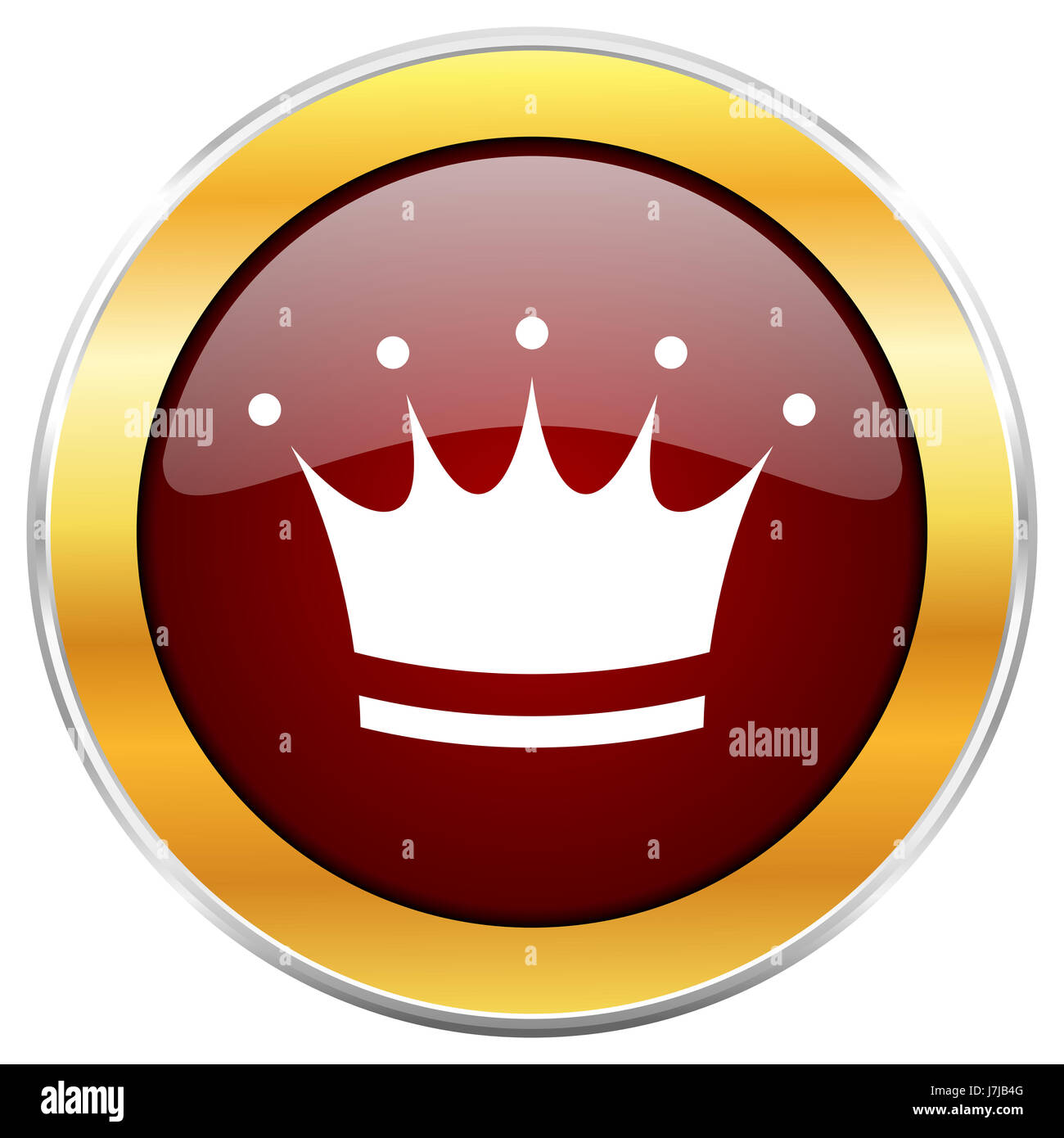 King crown icon border hi-res stock photography and images - Alamy