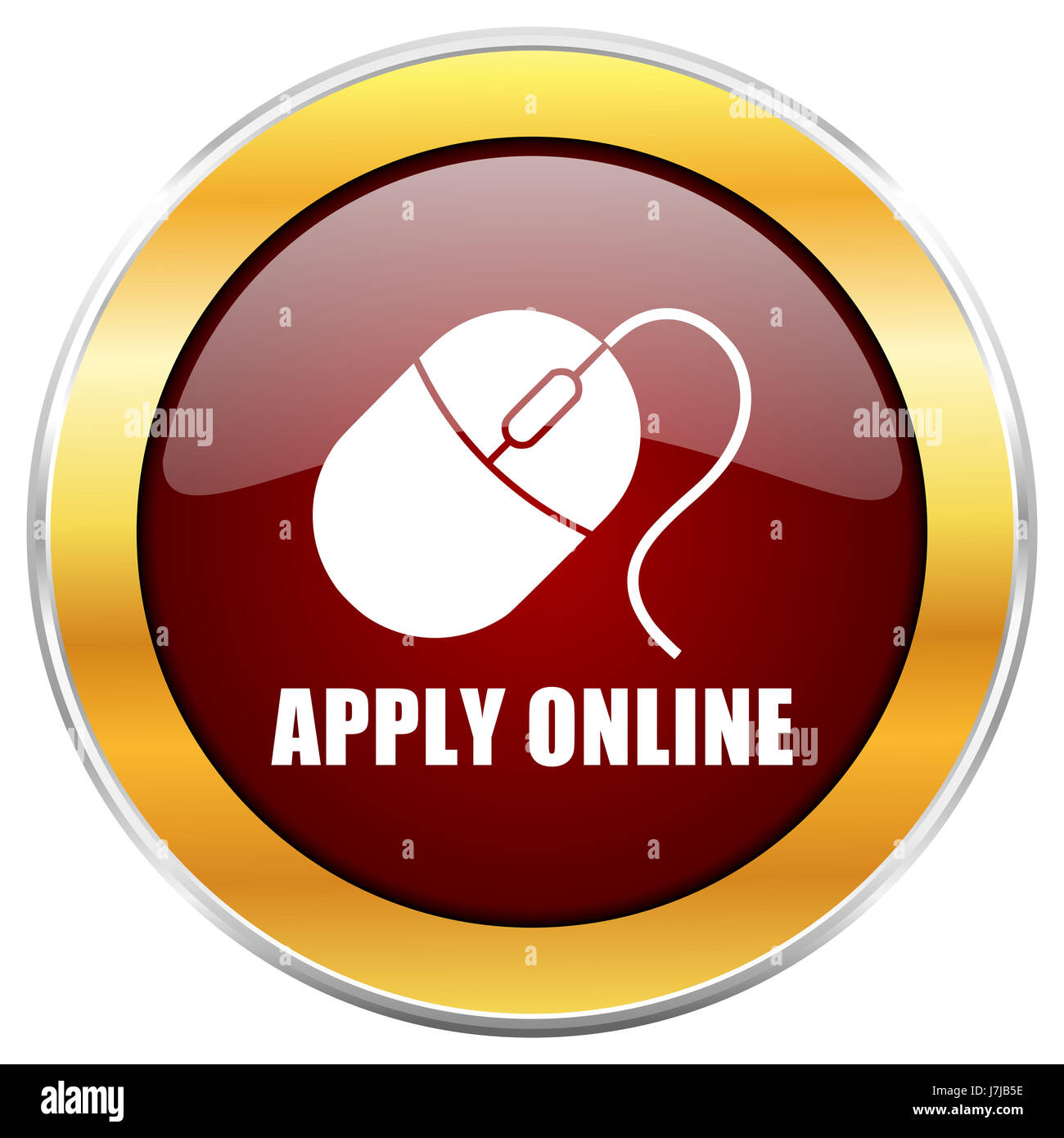 Apply online label sign Cut Out Stock Images & Pictures - Alamy