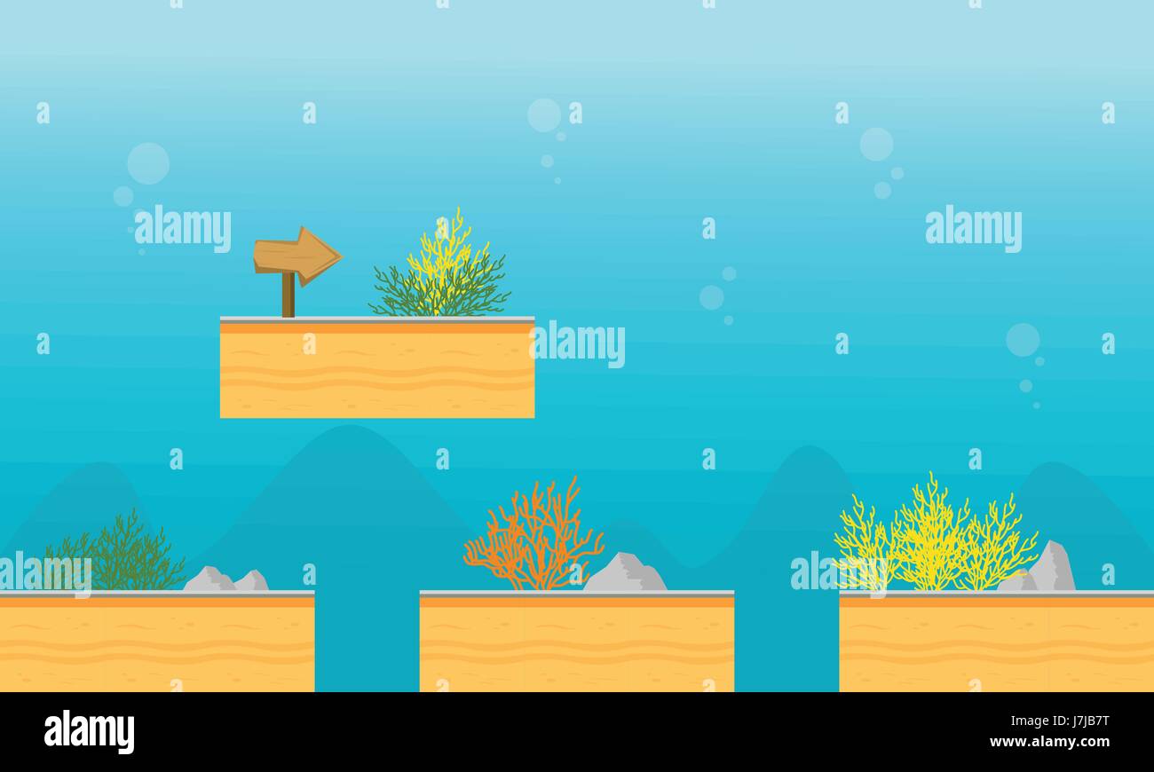 Collection stock underwater game background Stock Vector Image & Art ...