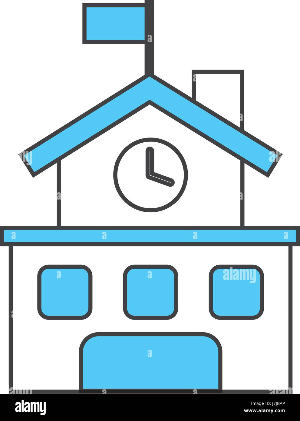 school building isolated icon Stock Vector Image & Art - Alamy
