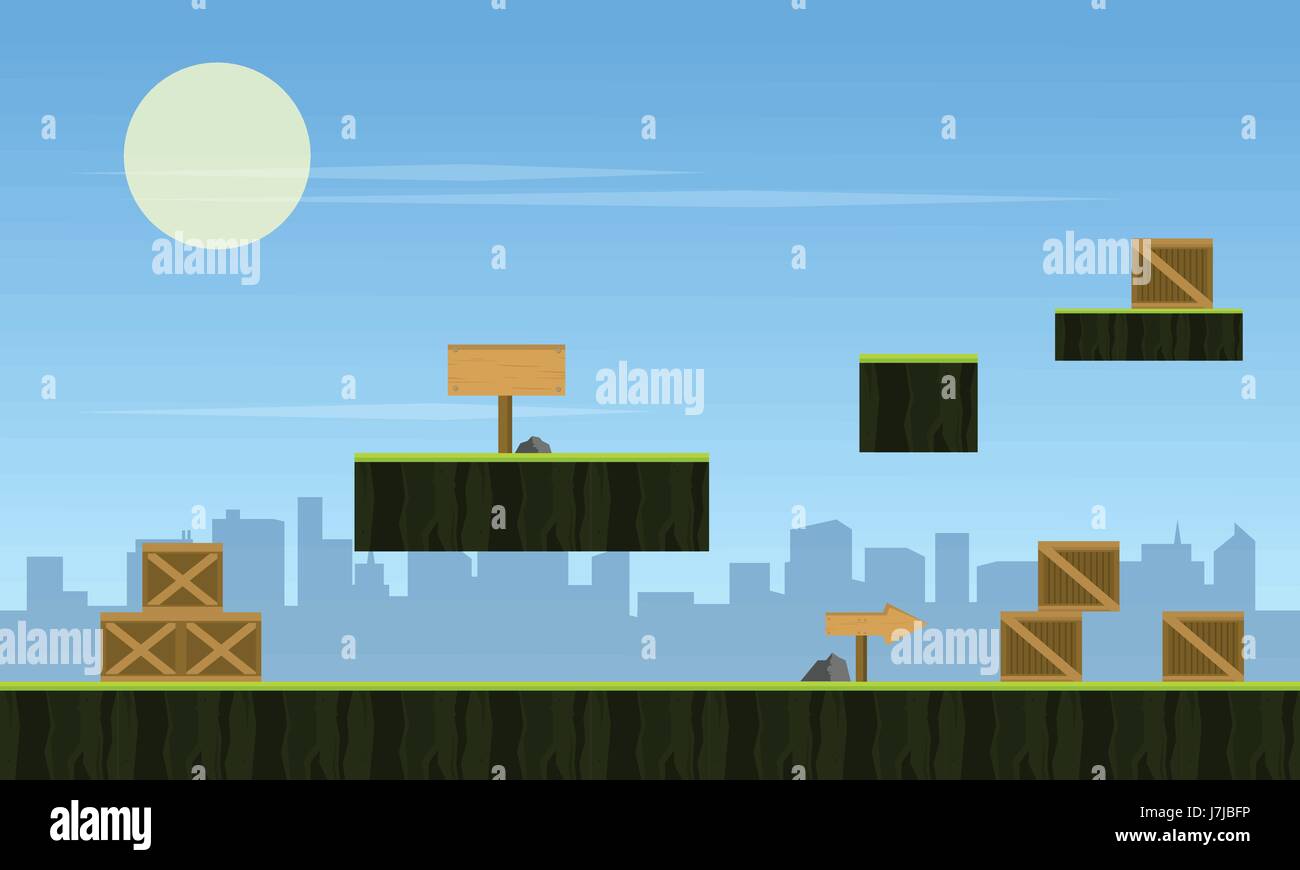 Background city scenery for game Stock Vector Image & Art - Alamy